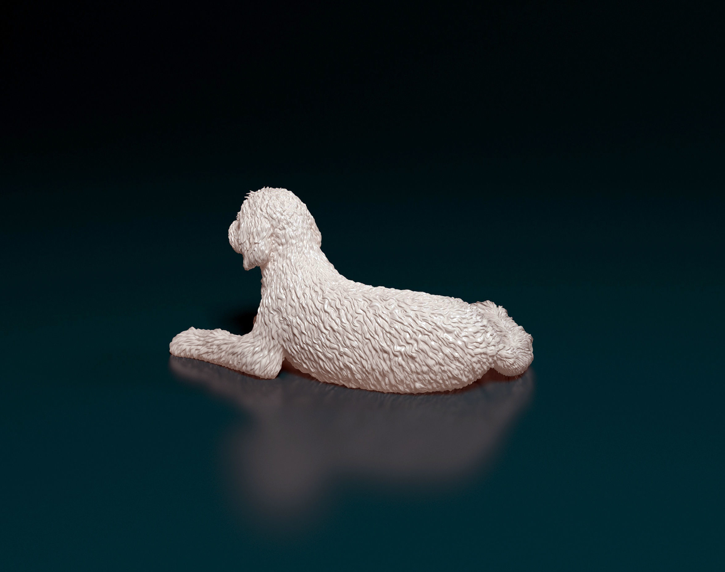 Old English Sheepdog 3D model 3D printable | CGTrader