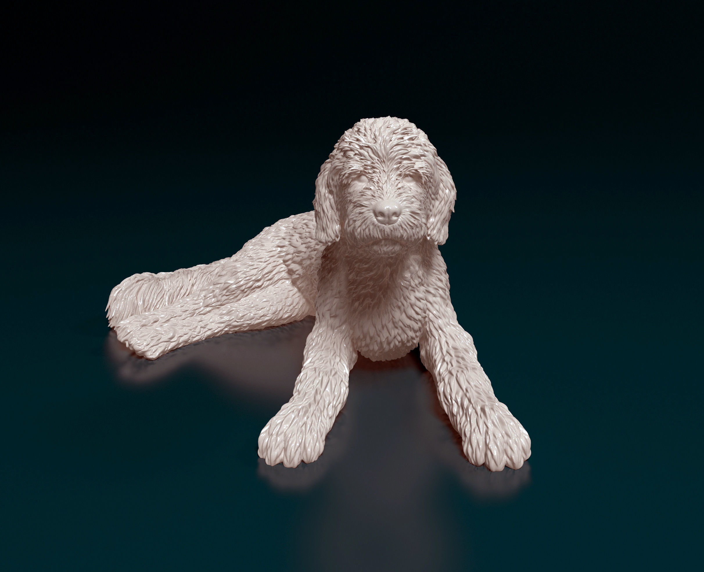 Old English Sheepdog 3D model 3D printable | CGTrader