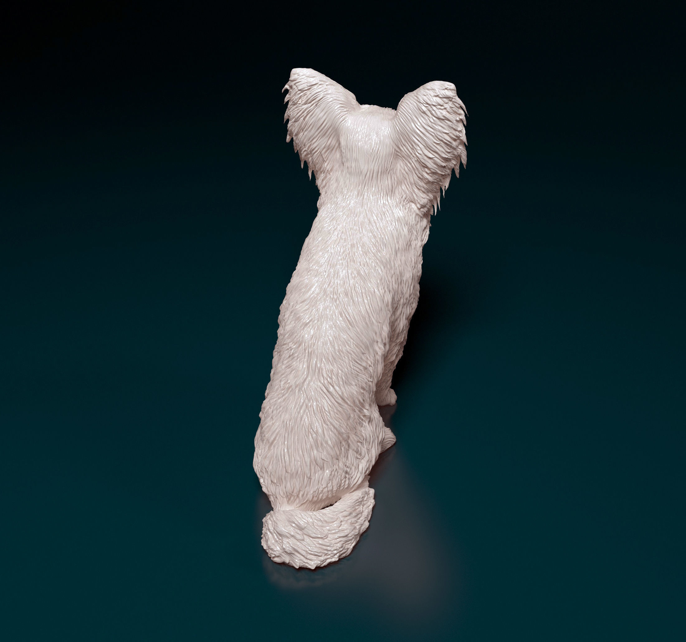 Papillon dog 3D model 3D printable | CGTrader