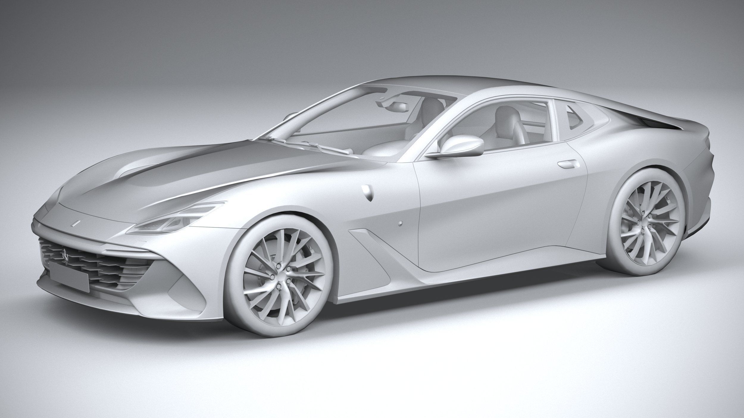 Ferrari BR20 2021 LowPoly 3D model | CGTrader