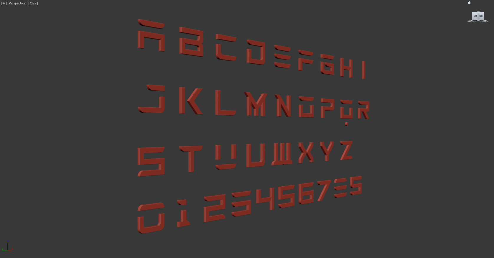 Tesla Alphabet 3D model | CGTrader