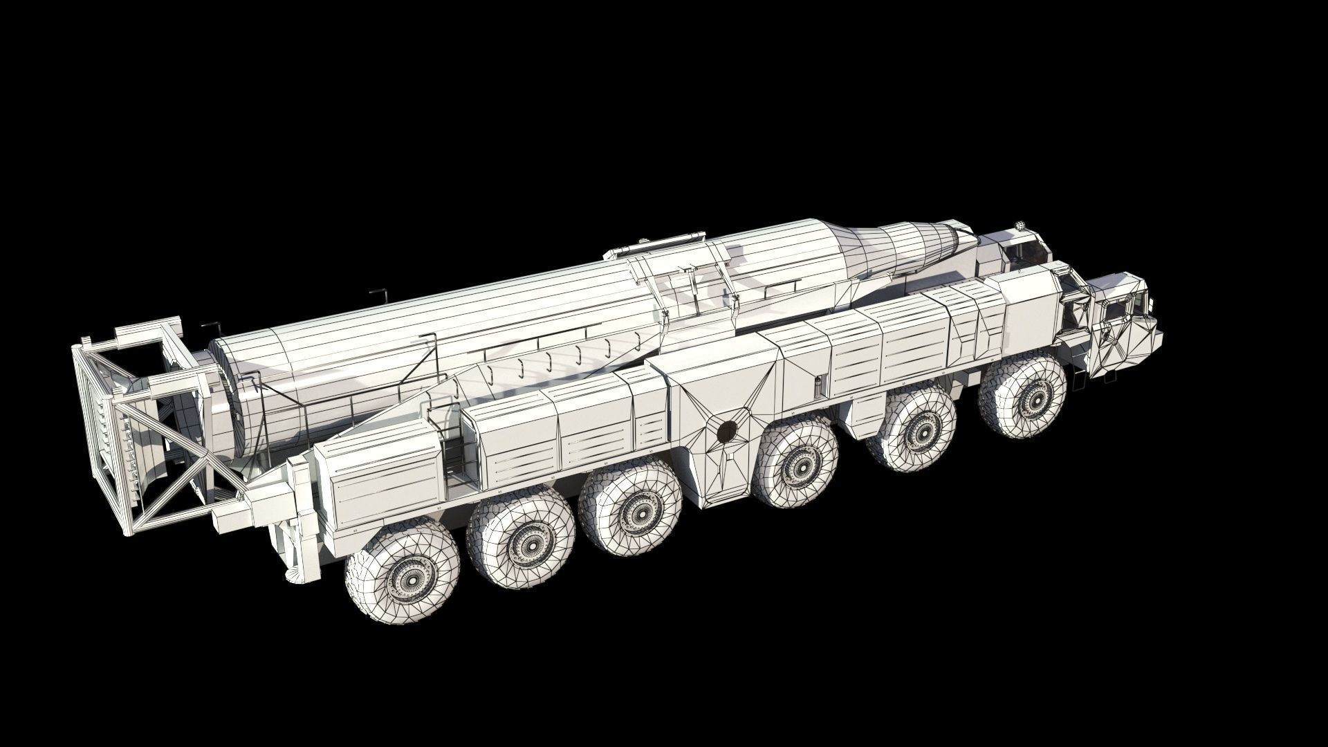 Musudan missile launcher 3D model | CGTrader