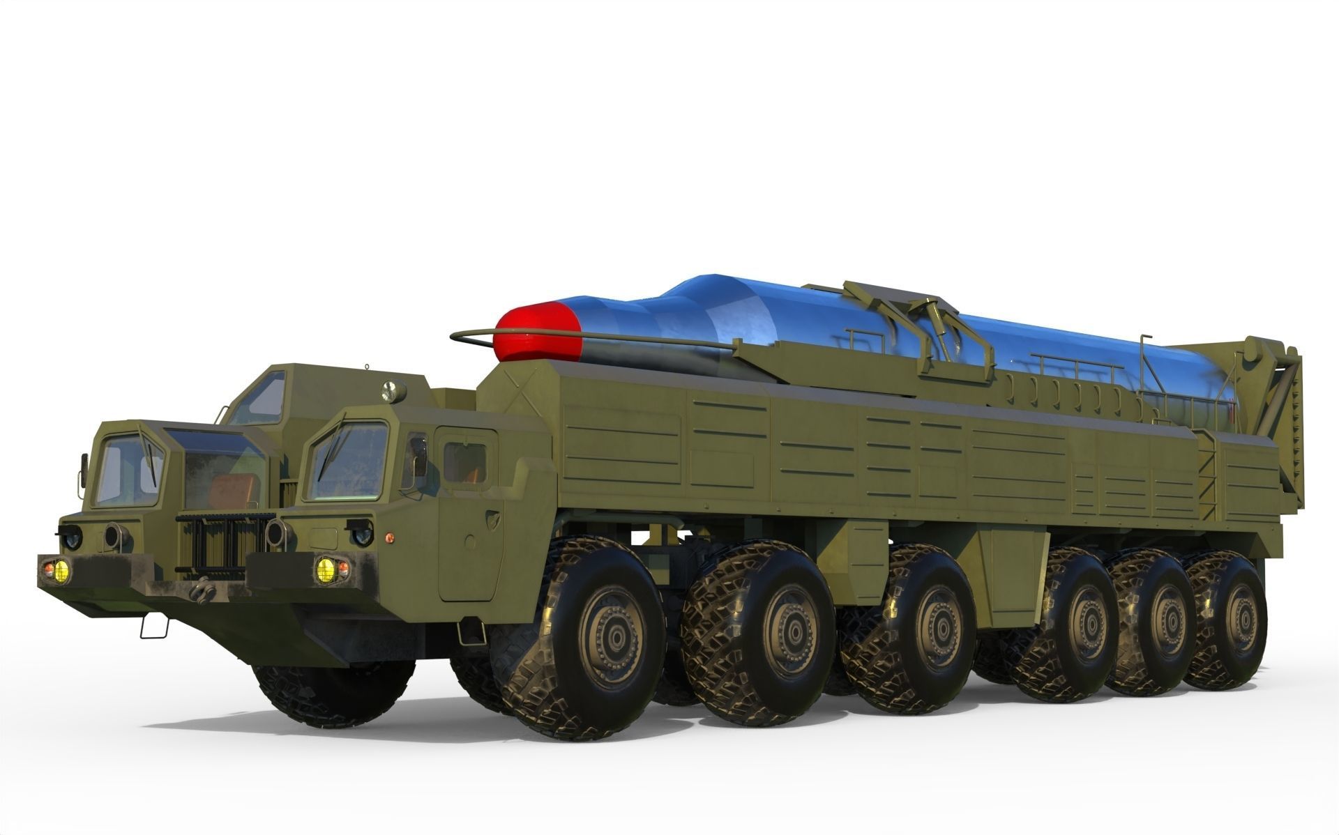 Musudan missile launcher 3D model | CGTrader