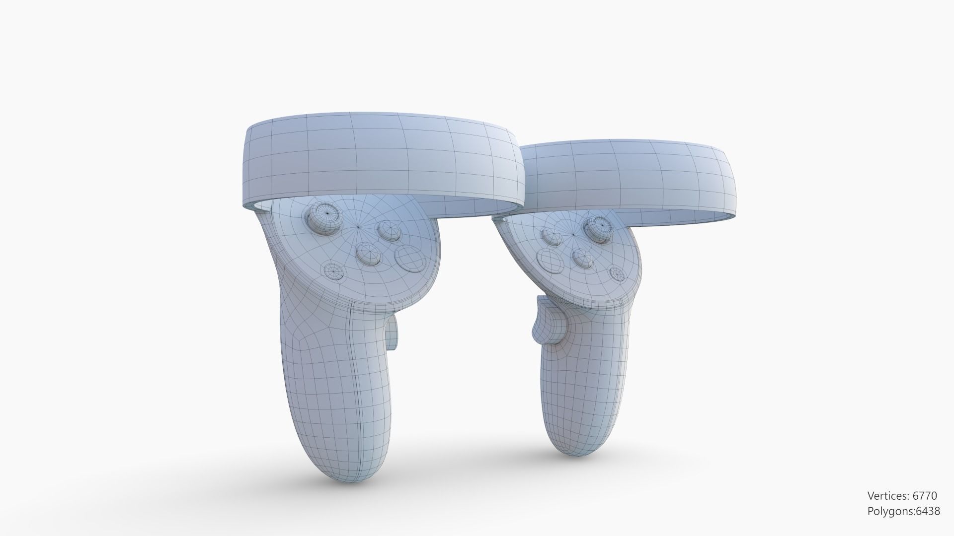 Oculus Quest Controller 3D model rigged | CGTrader