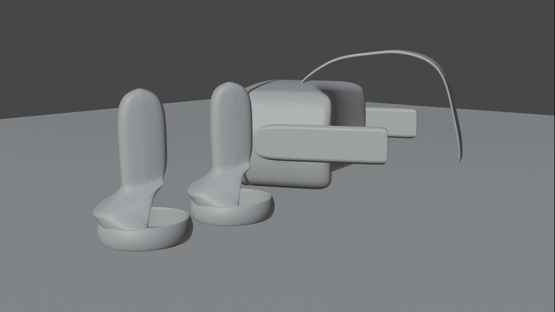 VR Headset and Controllers 3D model | CGTrader