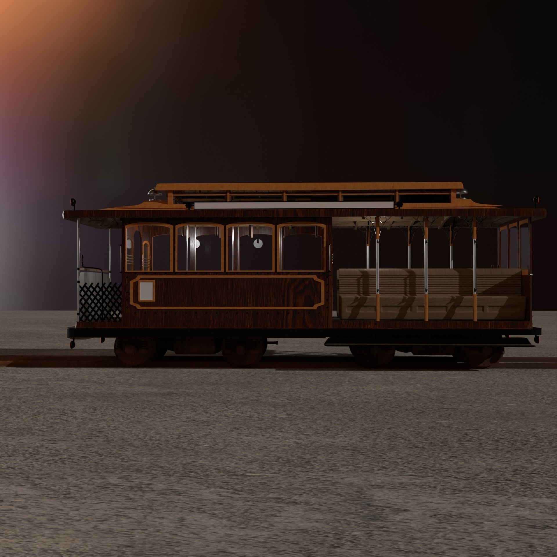 Cable Car San Francisco 3D model | CGTrader