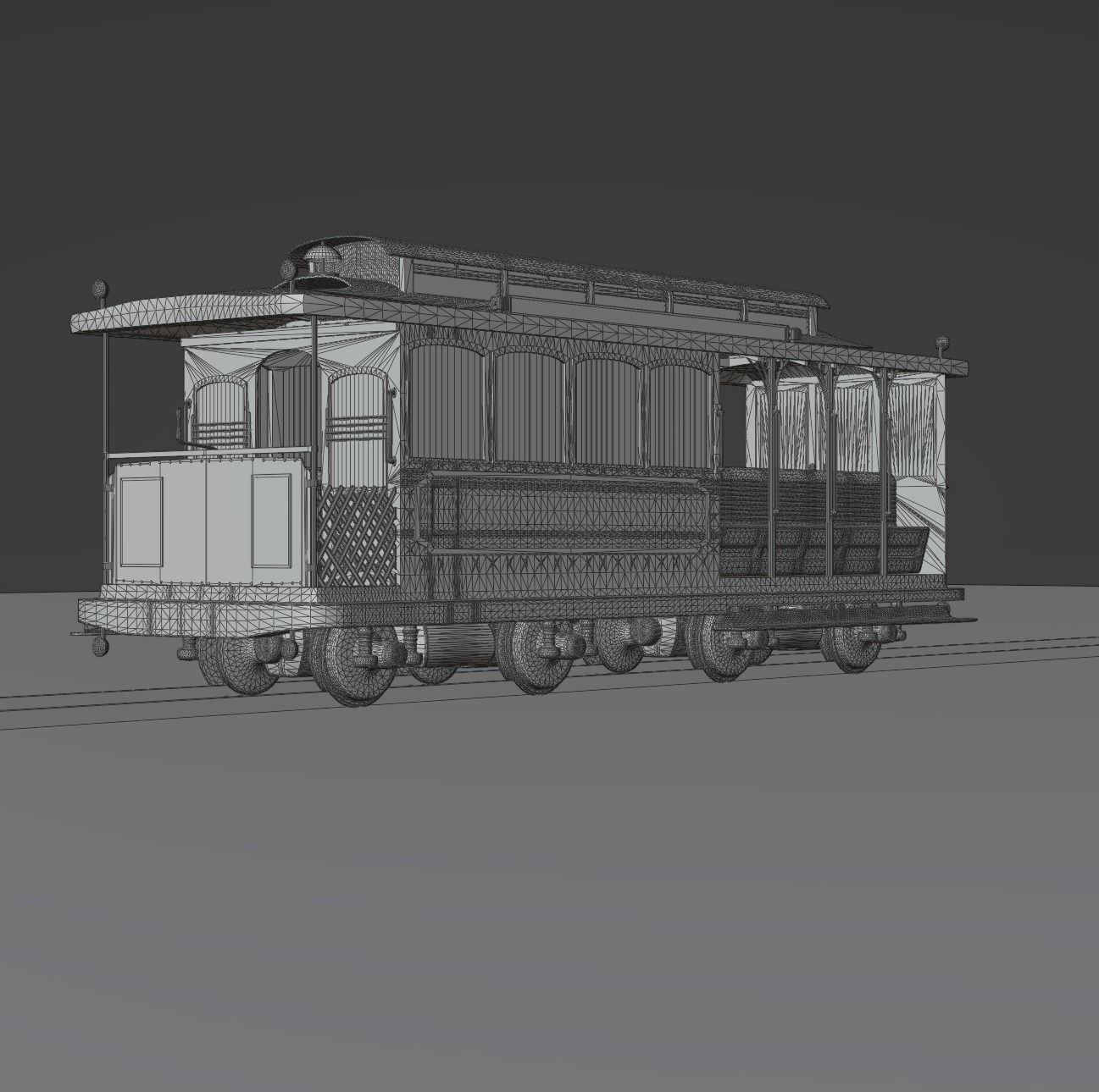 Cable Car San Francisco 3D model | CGTrader