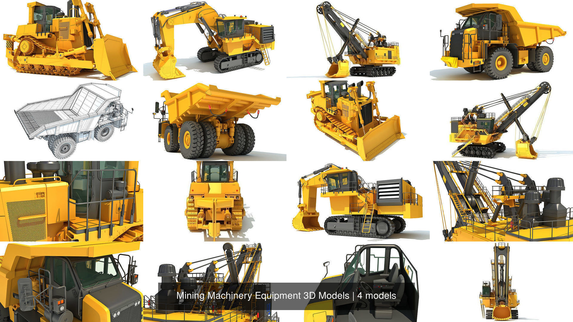 Mining Machinery Equipment 3D Models 3D Model Collection | CGTrader