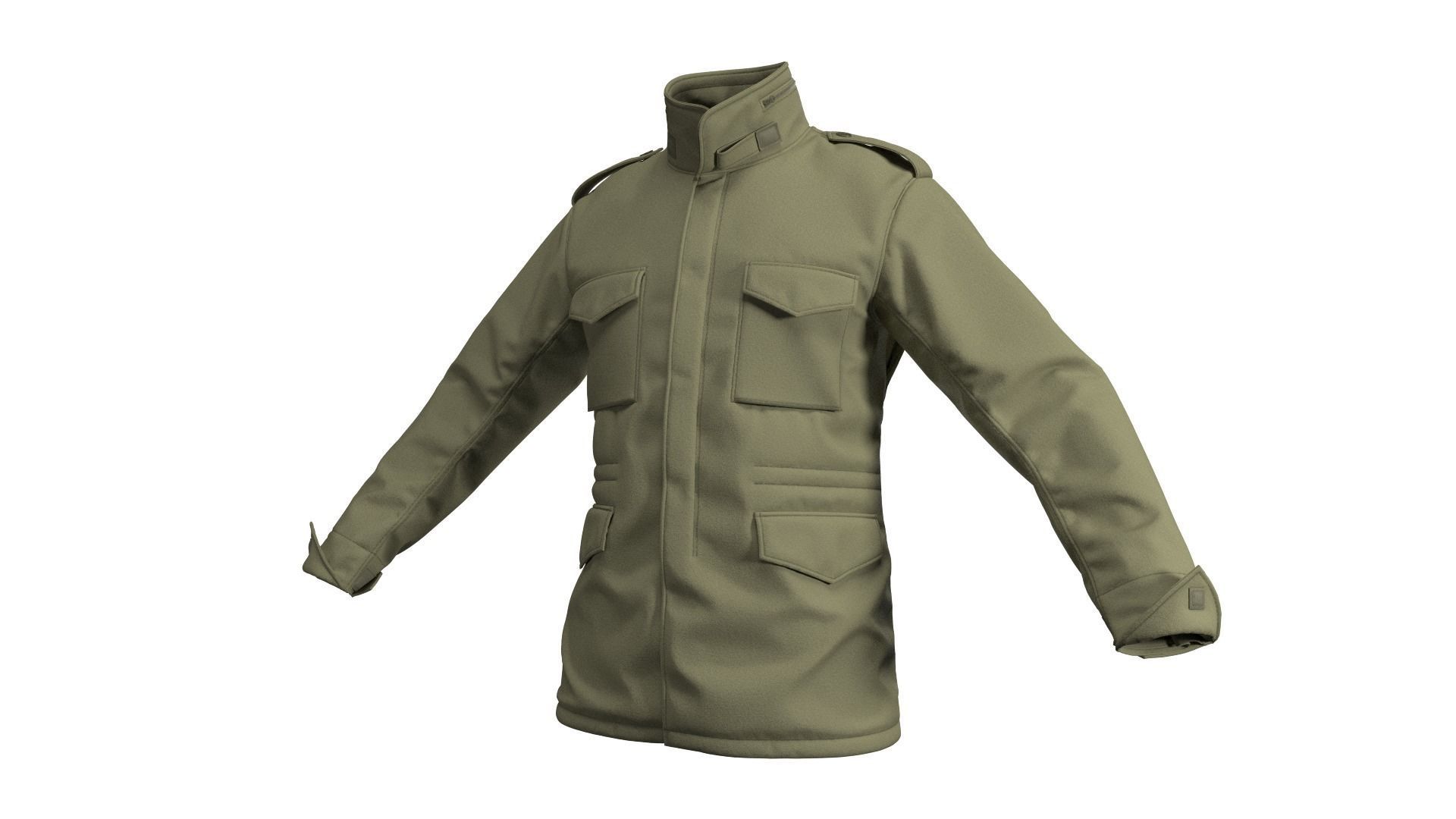 M65 Military Jacket - Marvelous Designer 3D model | CGTrader