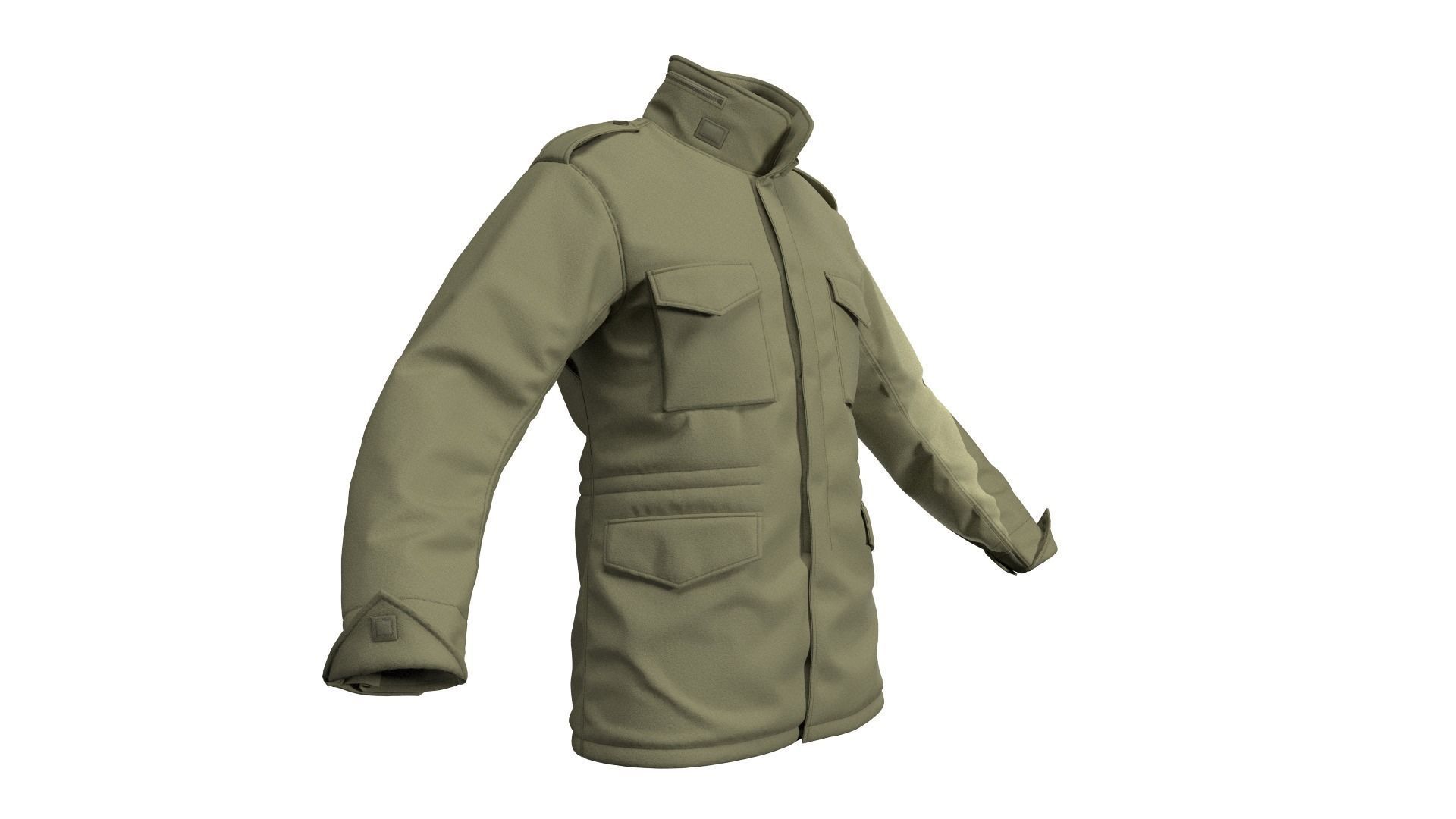 M65 Military Jacket - Marvelous Designer 3D model | CGTrader