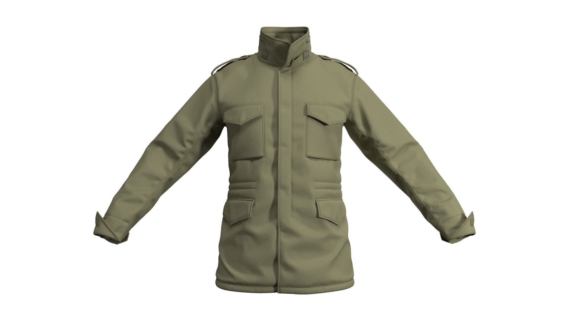 M65 Military Jacket - Marvelous Designer 3D model | CGTrader