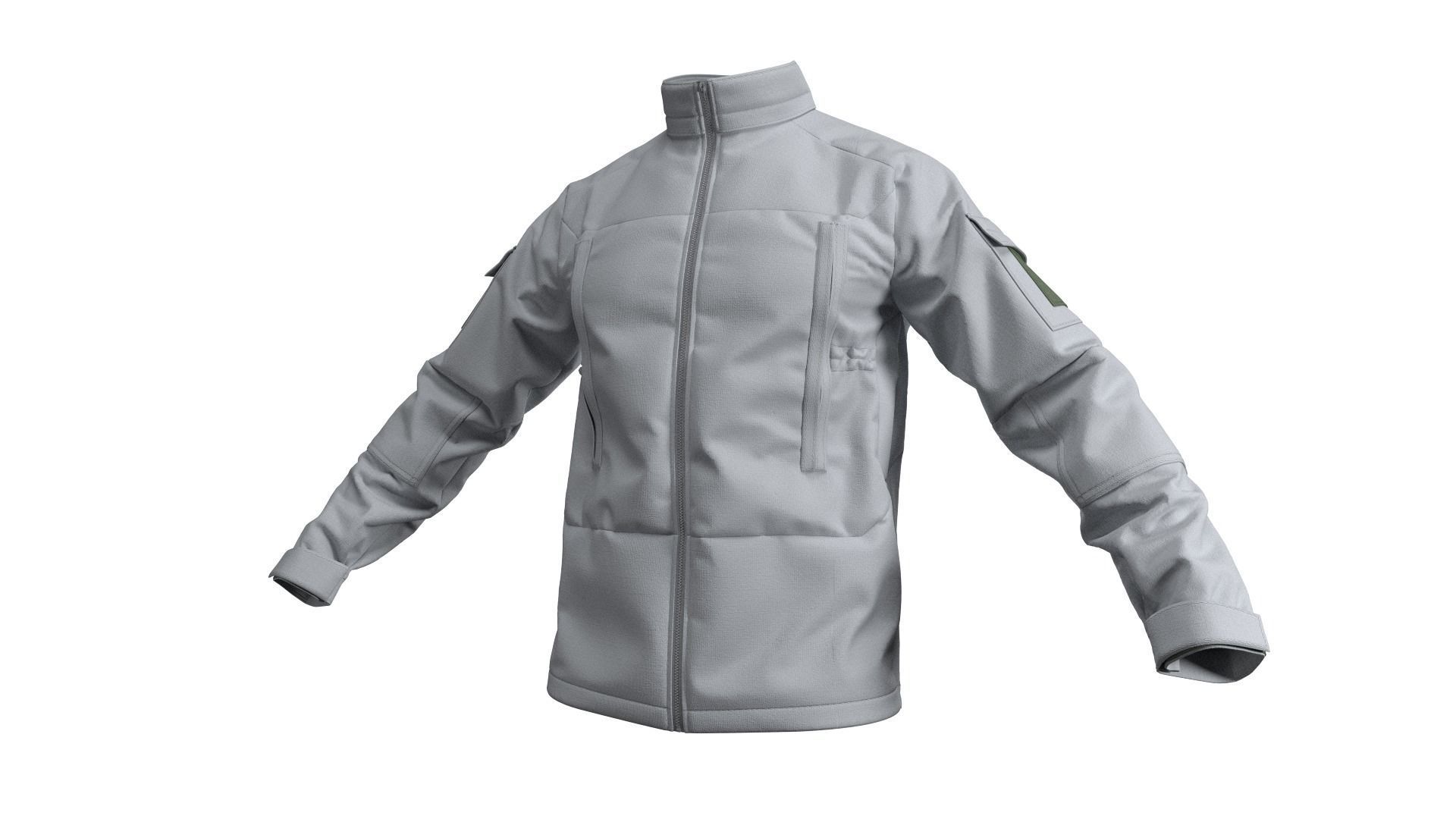 Military Jacket SoftShell PCU Level 5 - Marvelous Designer 3D model ...