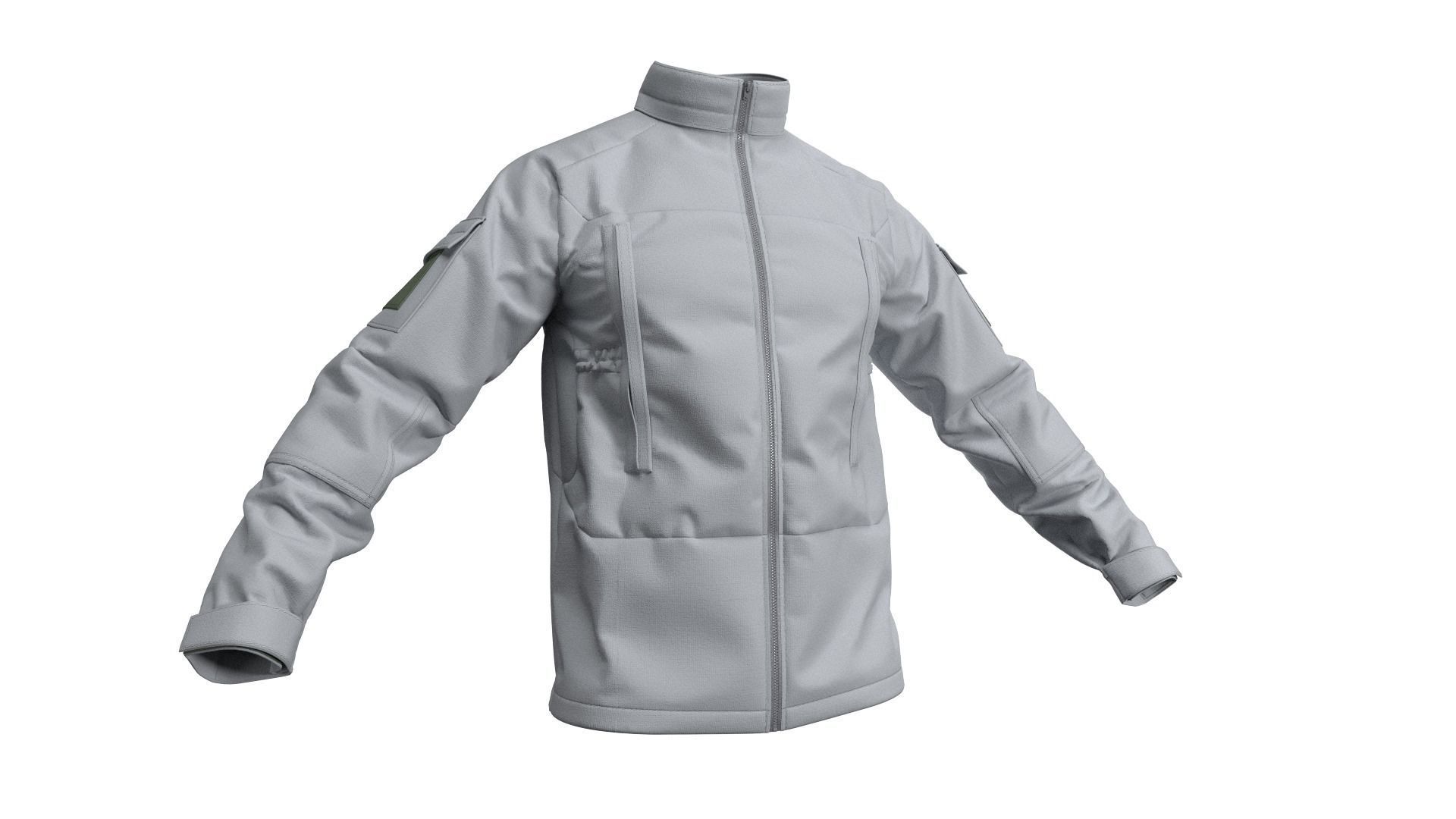 Military Jacket SoftShell PCU Level 5 - Marvelous Designer 3D model ...