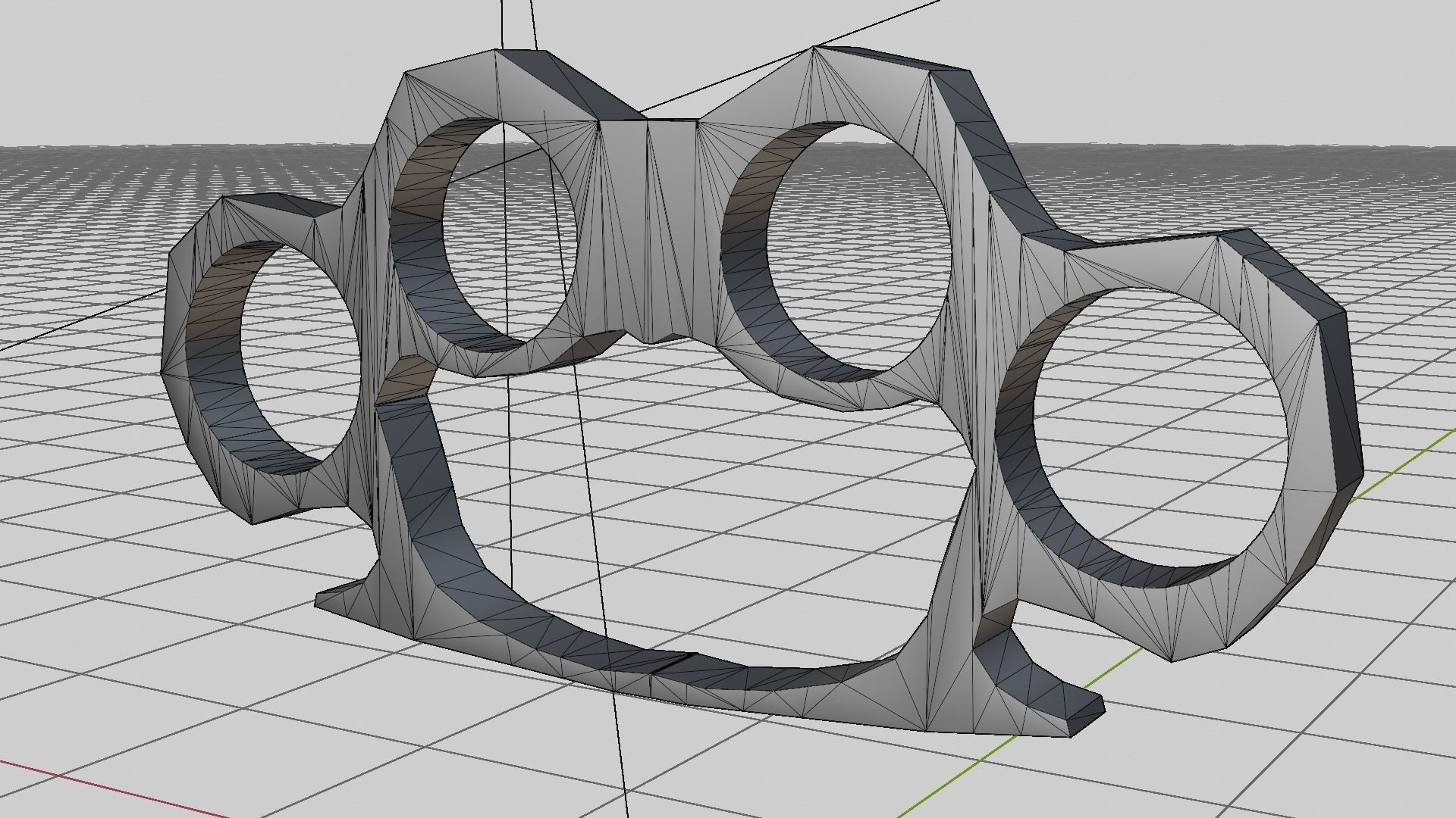 3D model Game ready lowpoly Knuckleduster fist knuckle VR / AR / low ...