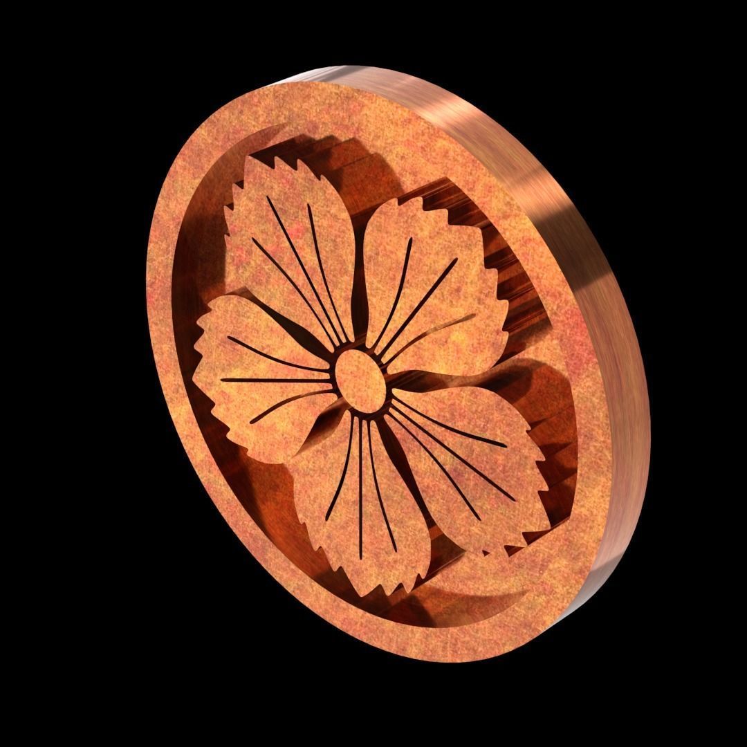 Saito Kamon - Samurai Clan Crest 3D model | CGTrader