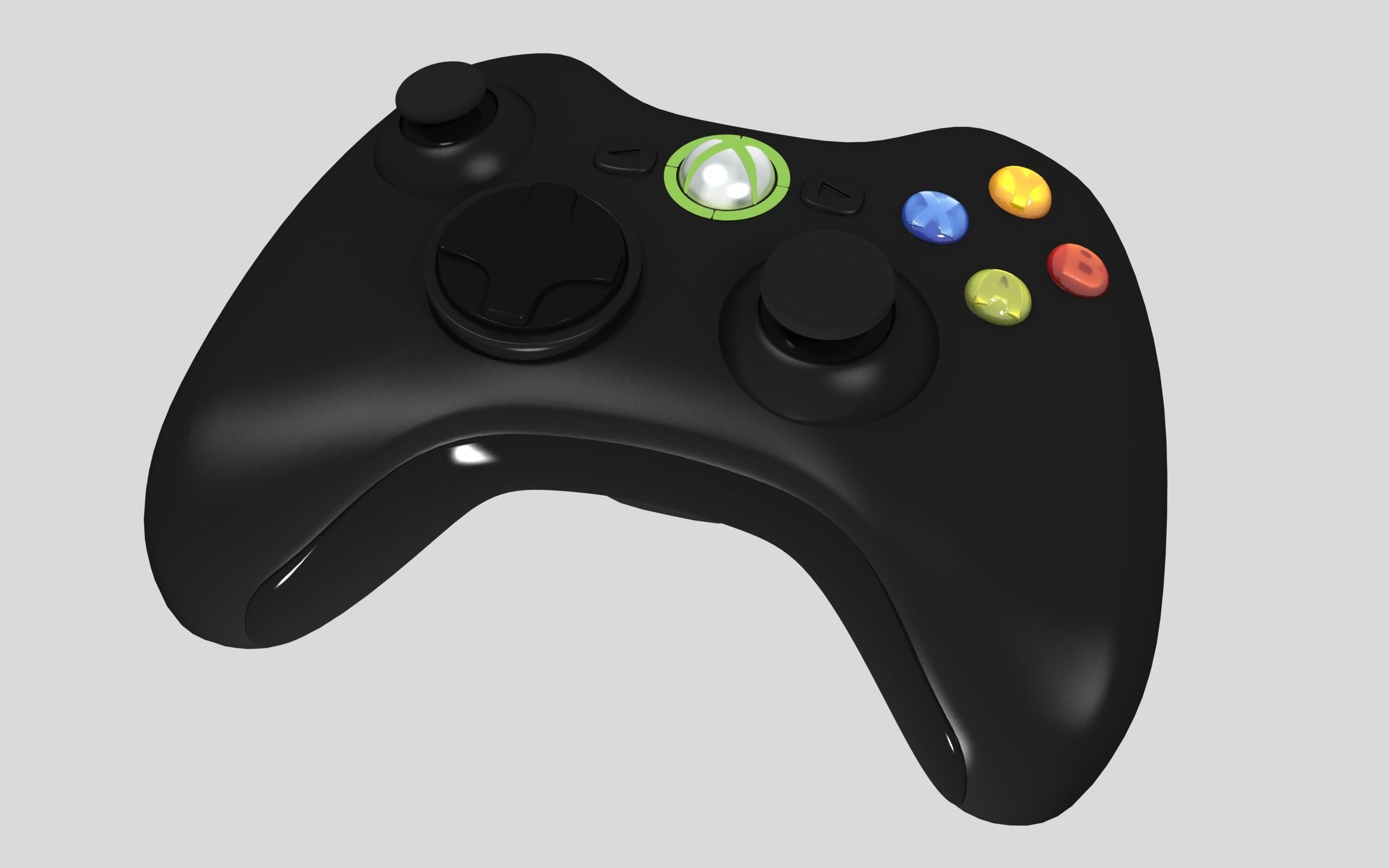 Older Xbox 360 Gamepad free 3D model | CGTrader
