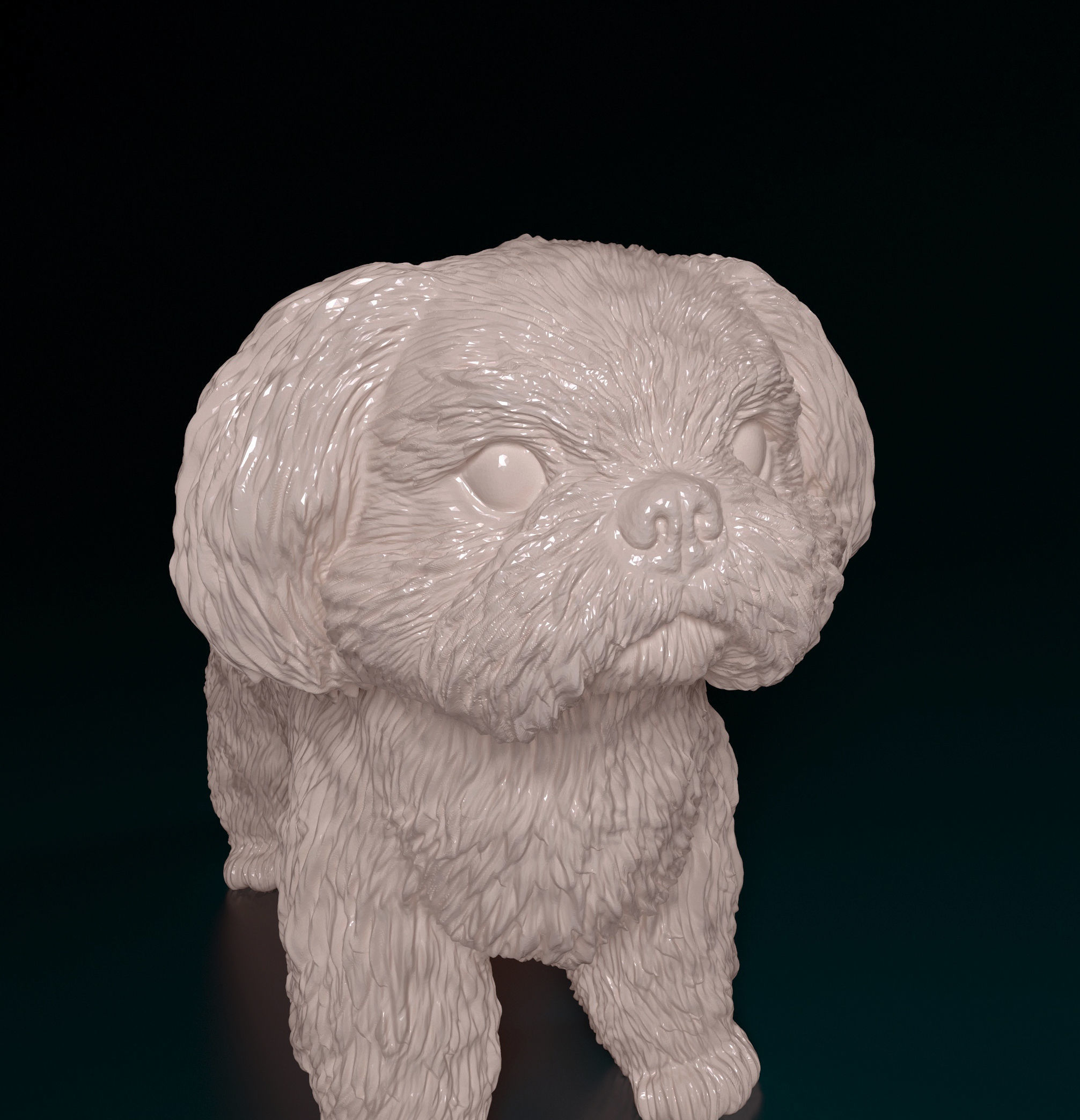 Shih Tzu dog 3D model 3D printable | CGTrader