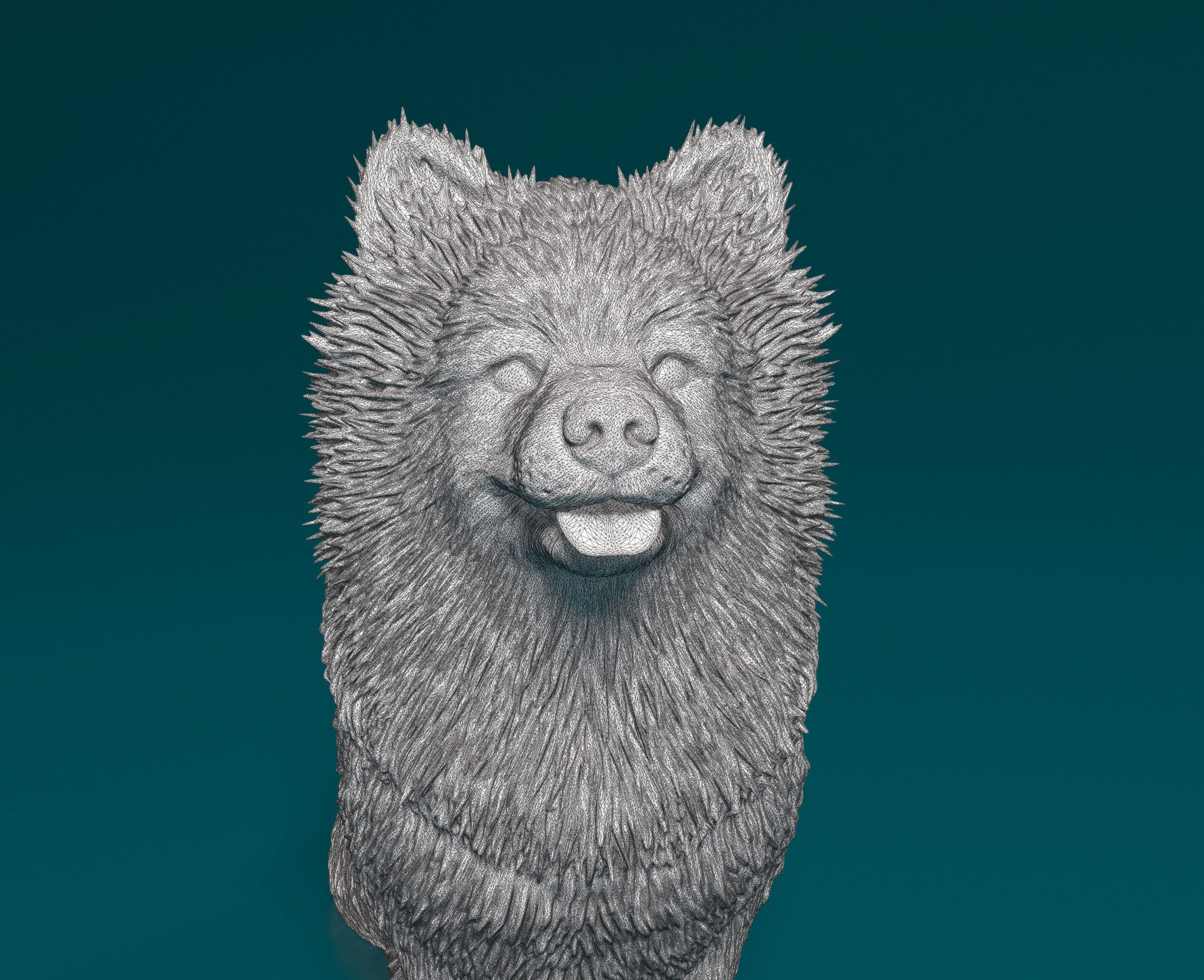 Spitz dog 3D model 3D printable | CGTrader