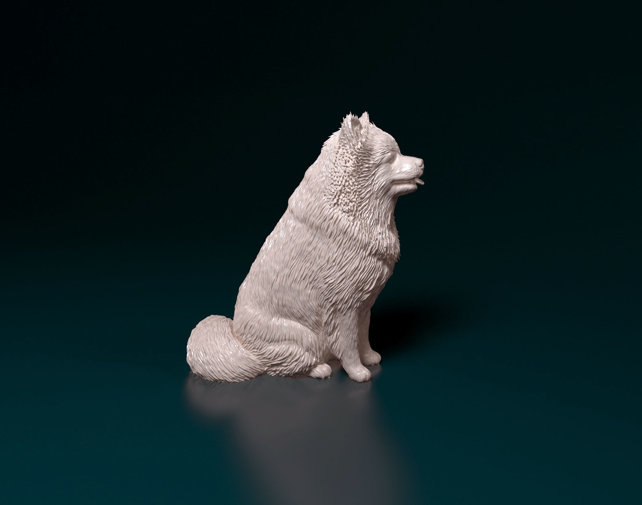 Spitz dog 3D model 3D printable | CGTrader