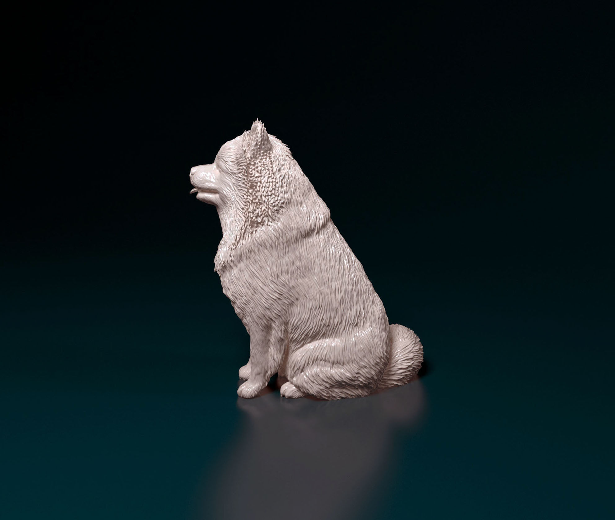 Spitz dog 3D model 3D printable | CGTrader
