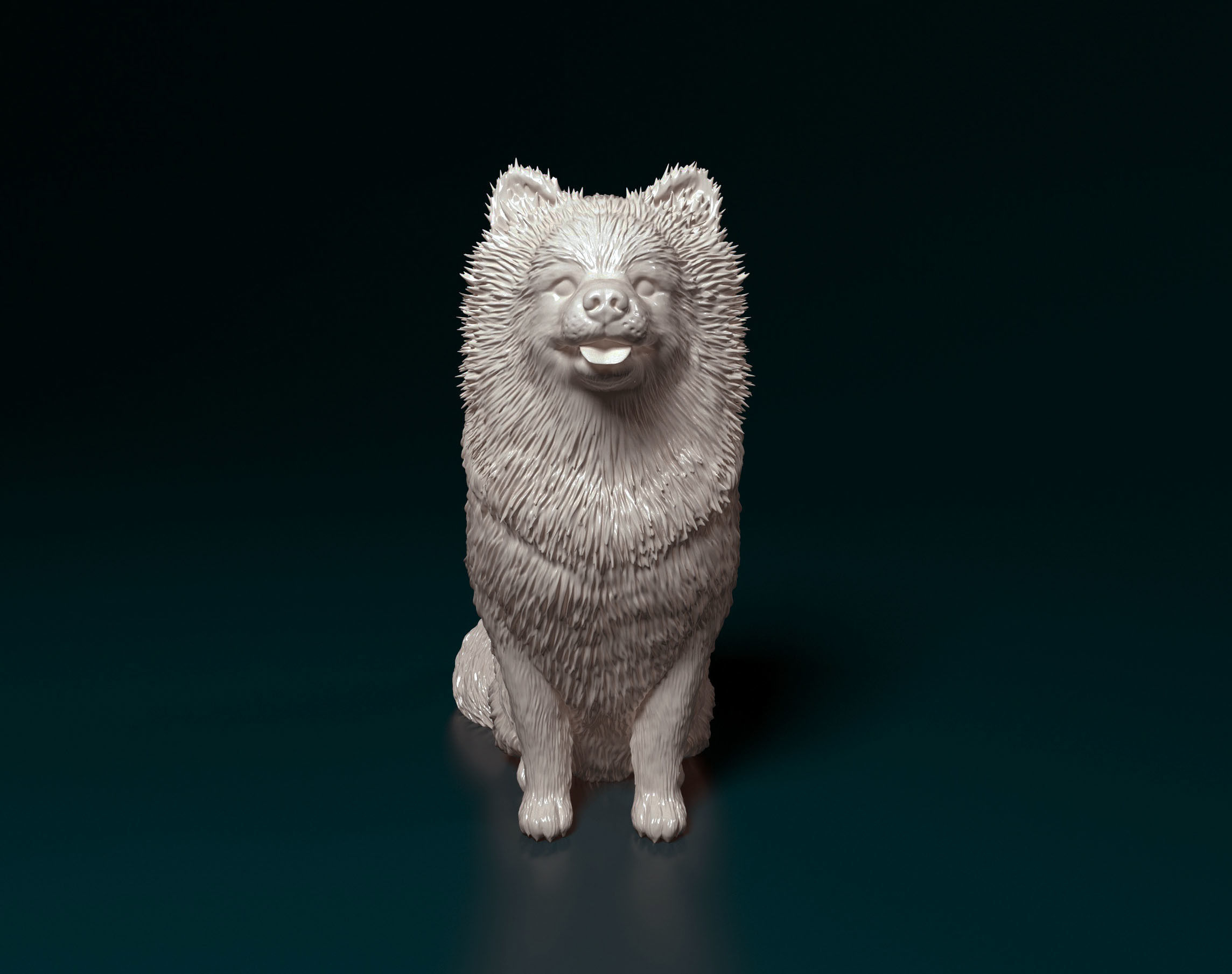 Spitz dog 3D model 3D printable | CGTrader