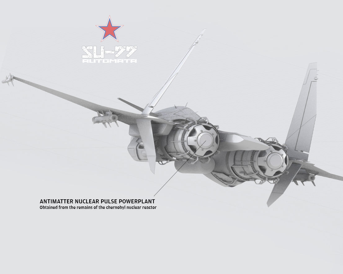 3D model SU-77 AUTOMATA VR / AR / low-poly | CGTrader