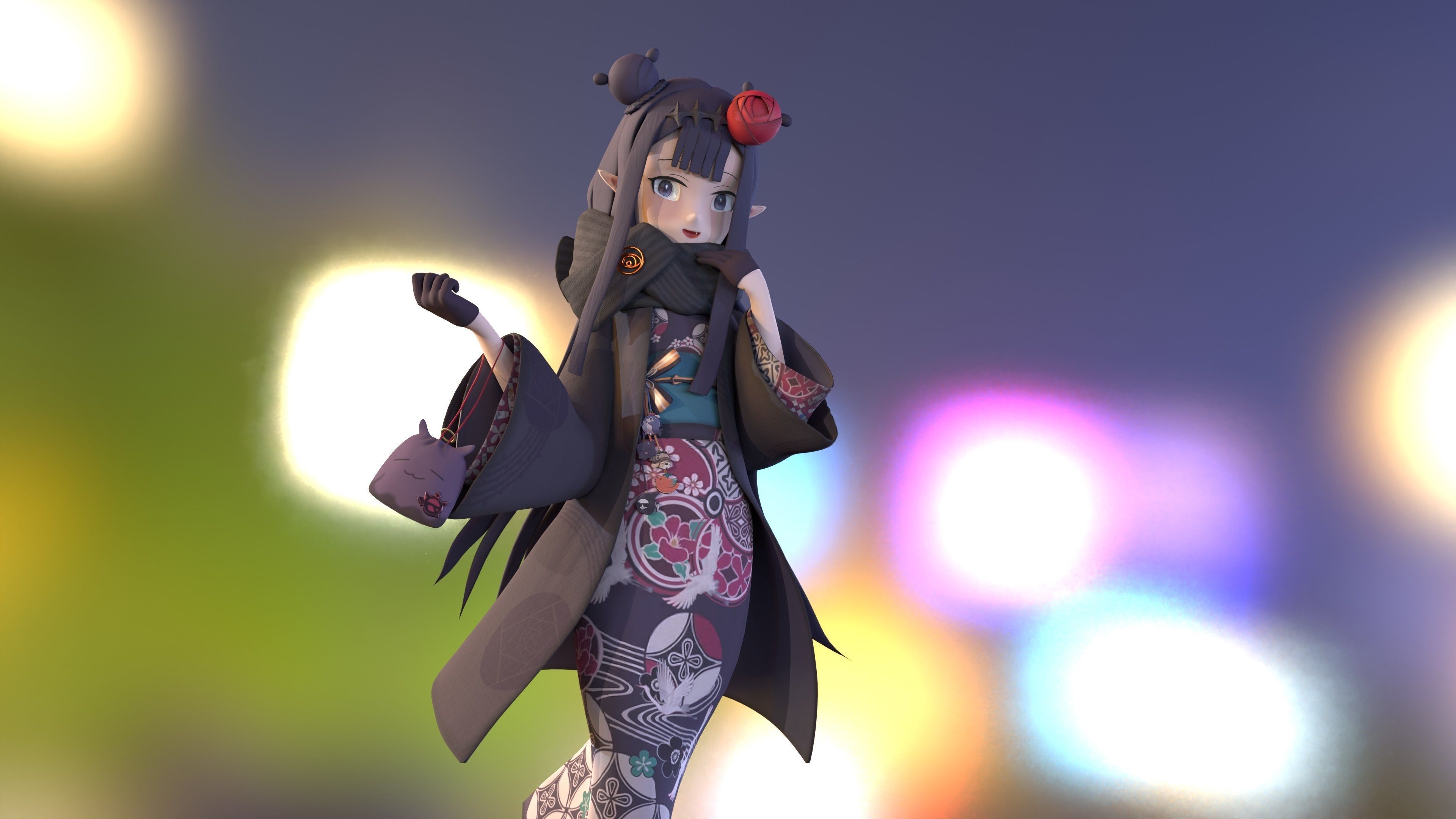 Ninomae Inanis 3D model | CGTrader