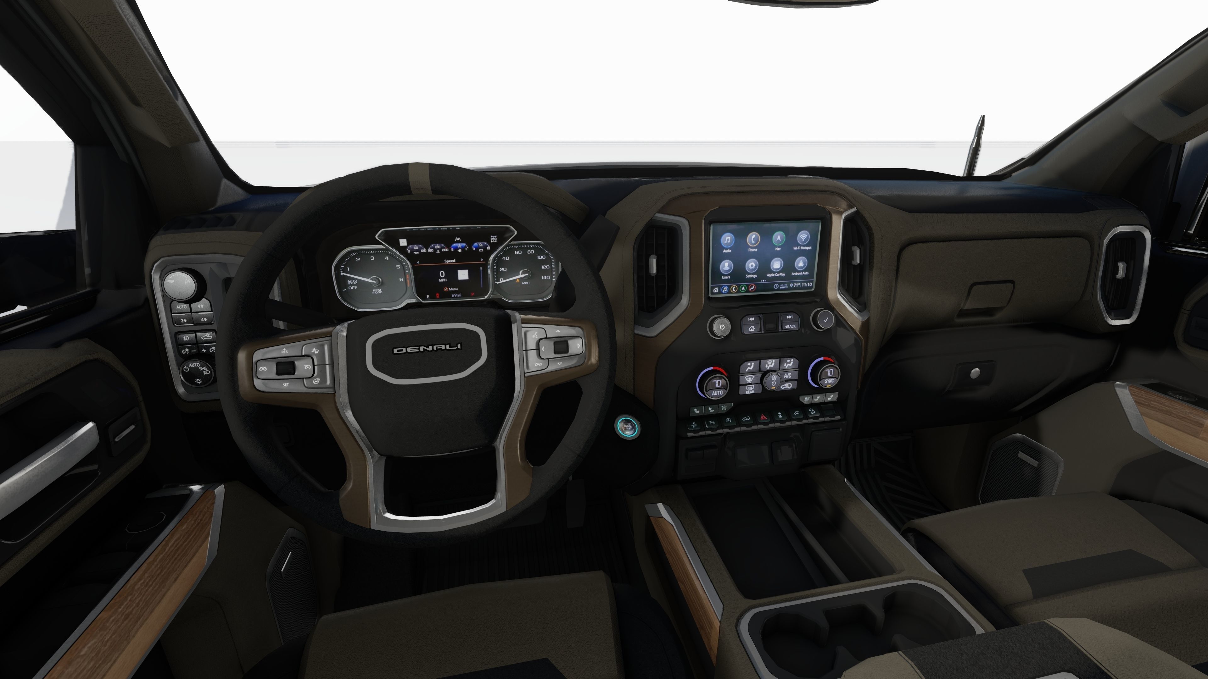 Pickup GMC Sierra 3500 HD Denali Dually with Interior 3D model | CGTrader