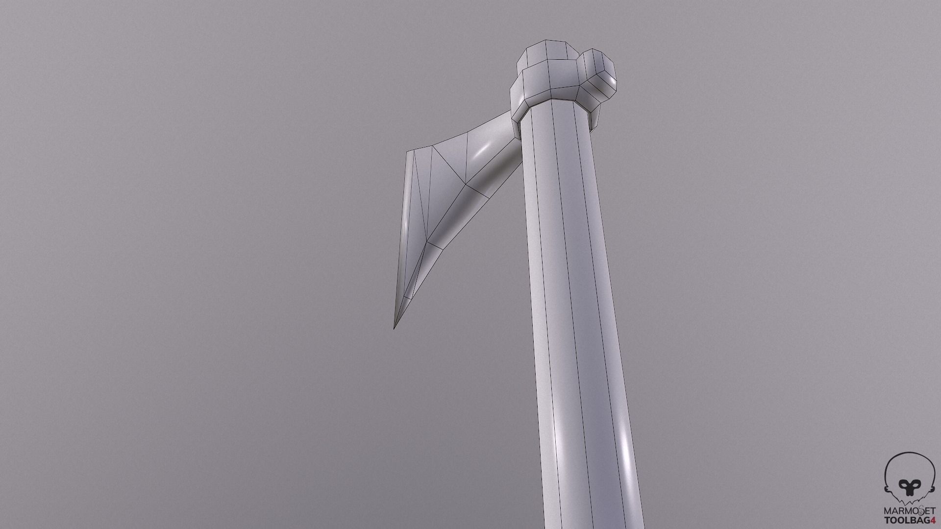 3D model Ax Lowpoly axe with wooden handle VR / AR / low-poly | CGTrader