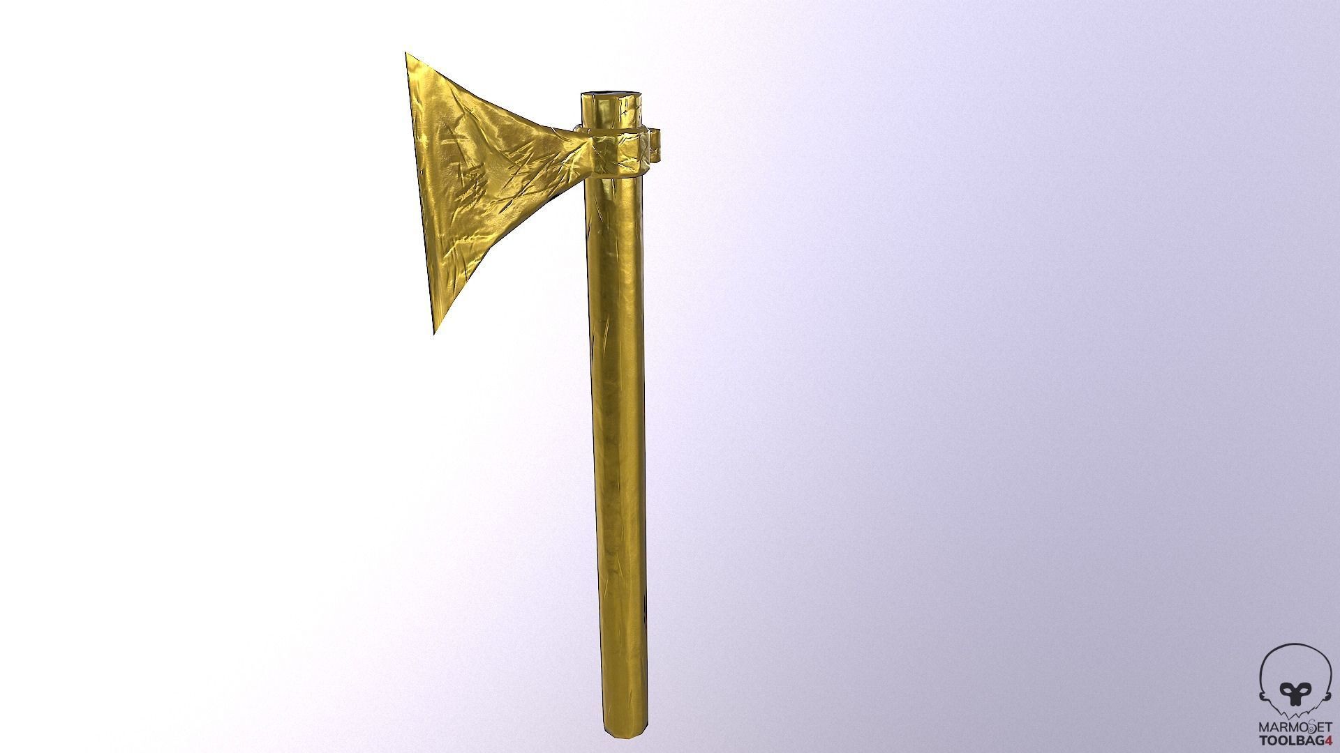 3D model Ax Lowpoly axe with wooden handle VR / AR / low-poly | CGTrader