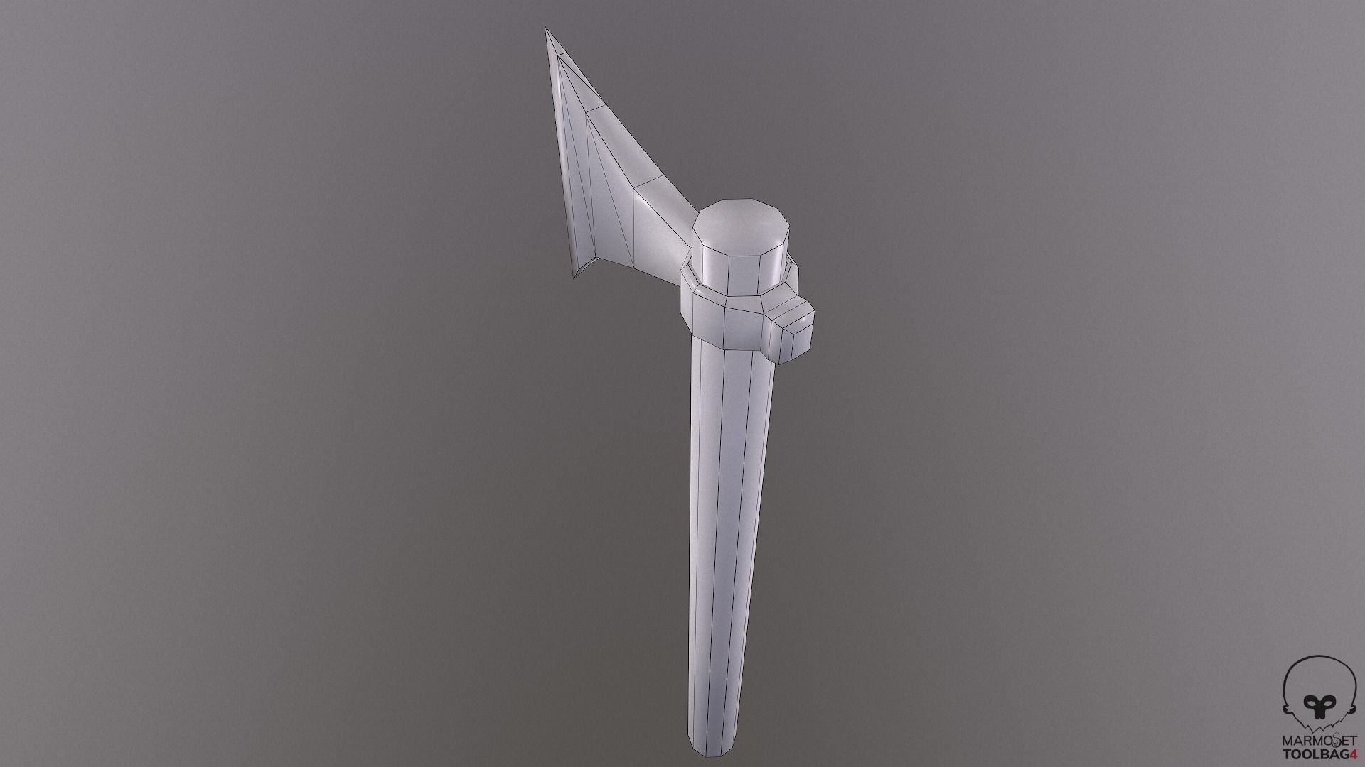 3D model Ax Lowpoly axe with wooden handle VR / AR / low-poly | CGTrader