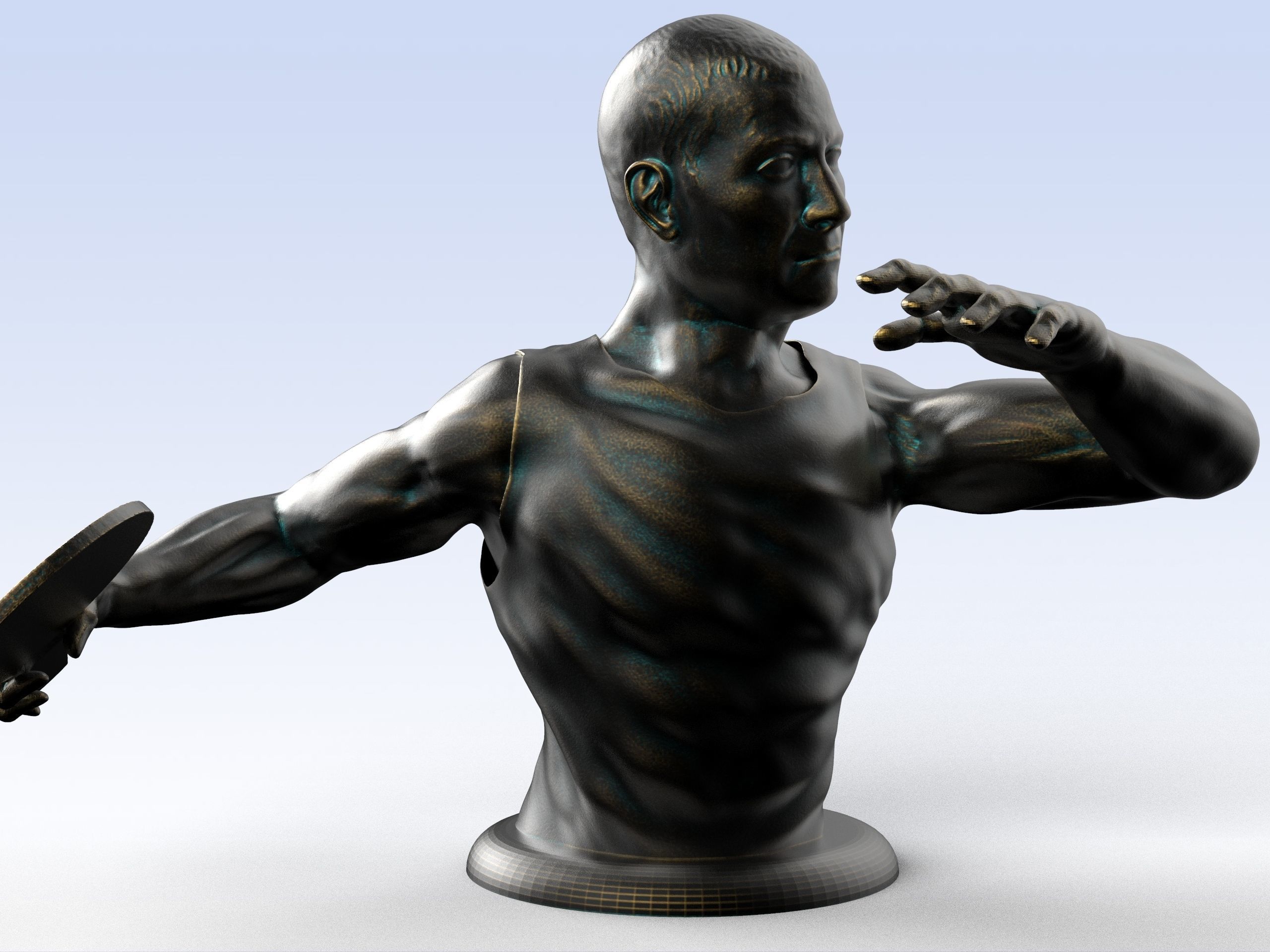 PING-PONG MAN FIGURINE DESKTOP GIFT 3D model 3D printable | CGTrader