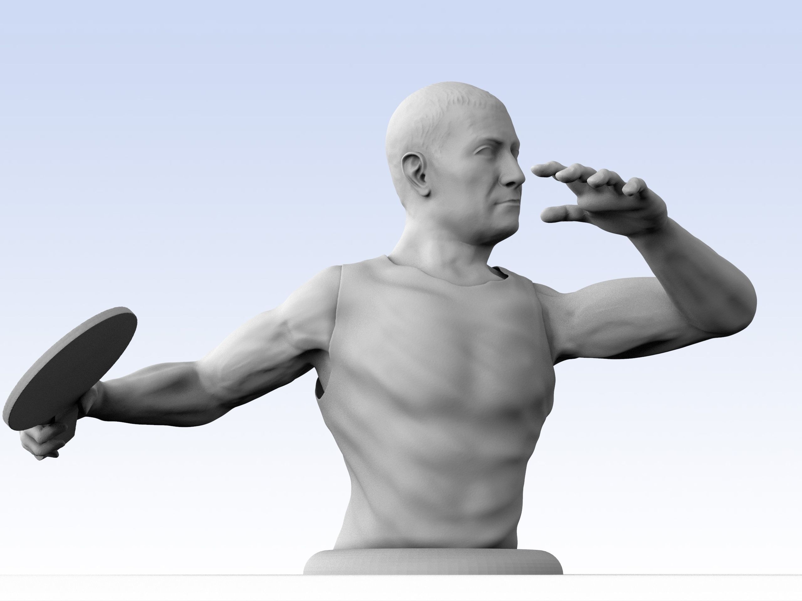 PING-PONG MAN FIGURINE DESKTOP GIFT 3D model 3D printable | CGTrader