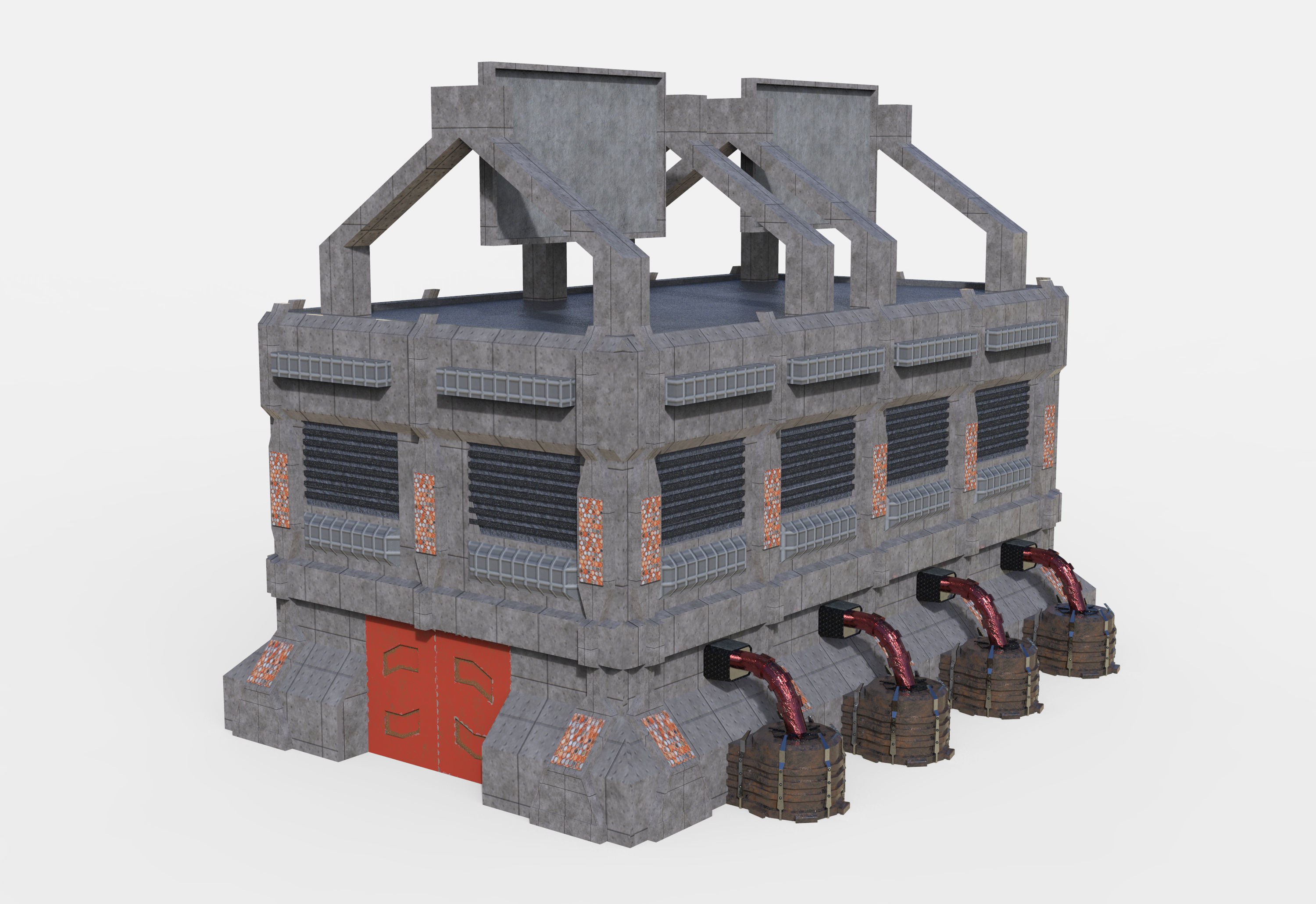 Science fiction Sci-fi Building design 3D model | CGTrader