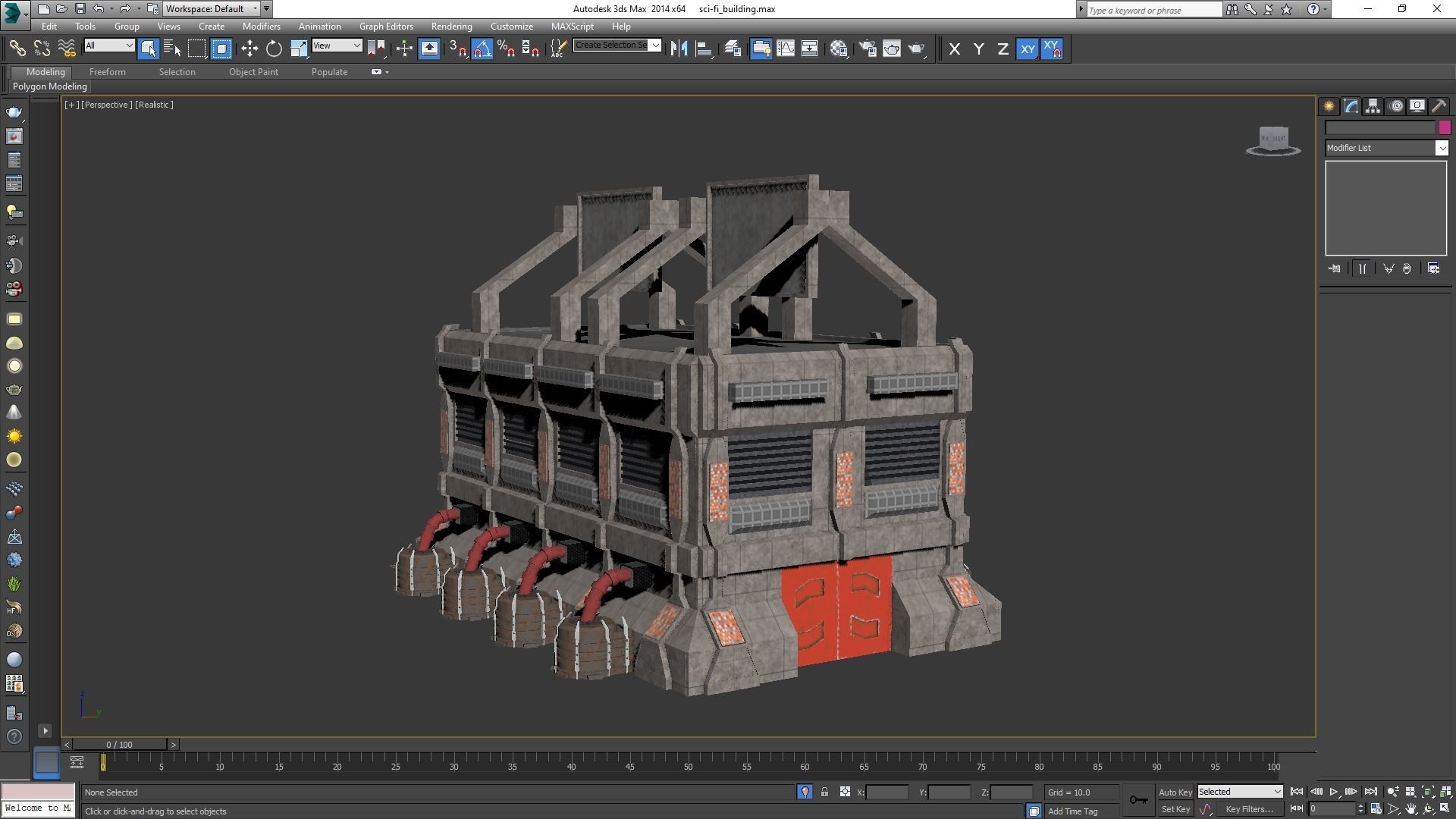 Science fiction Sci-fi Building design 3D model | CGTrader