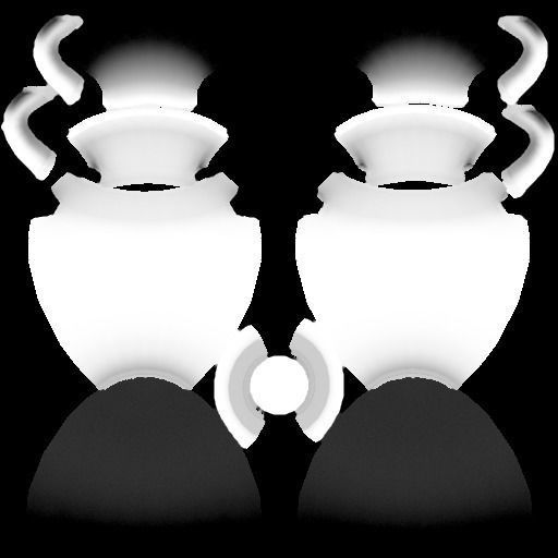 3D model Low poly vase collection set of three pots VR / AR / low-poly ...