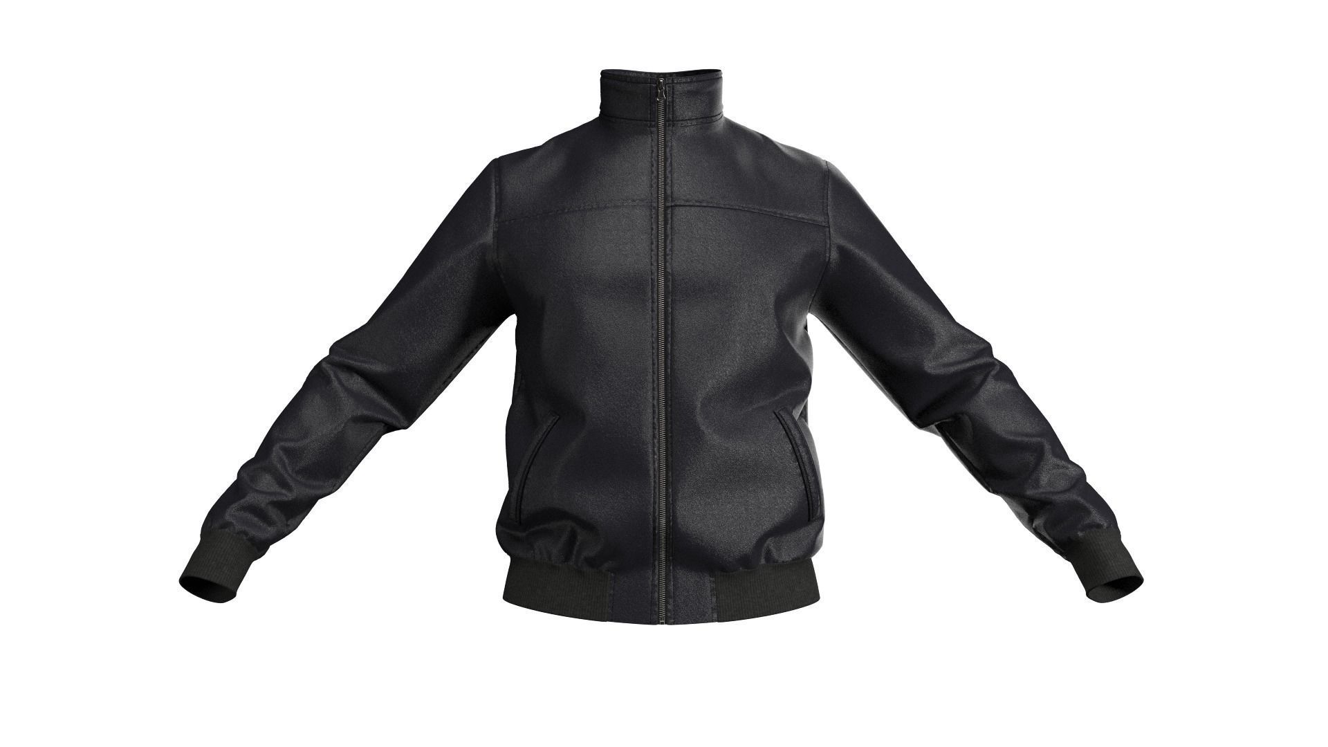 Mens Leather Jacket - Marvelous Designer 3D model | CGTrader