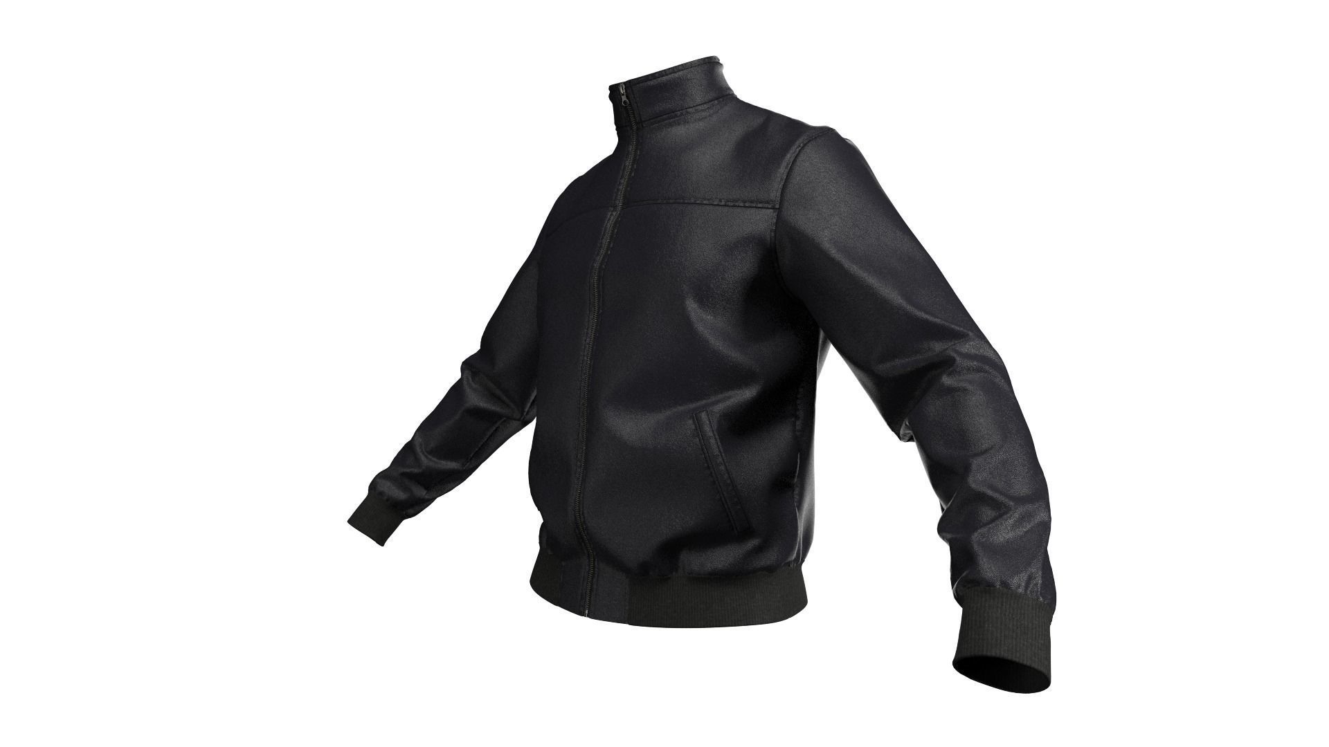 Mens Leather Jacket - Marvelous Designer 3D model | CGTrader