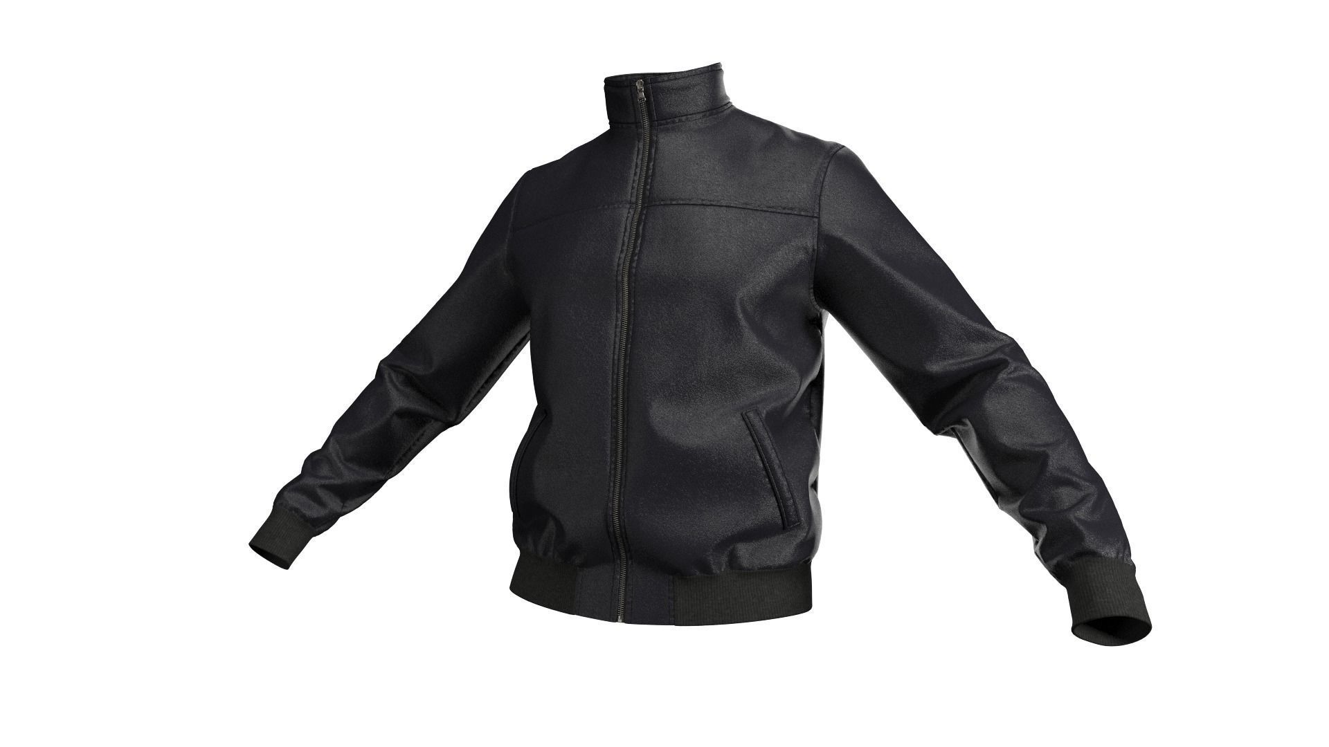 Mens Leather Jacket - Marvelous Designer 3D model | CGTrader