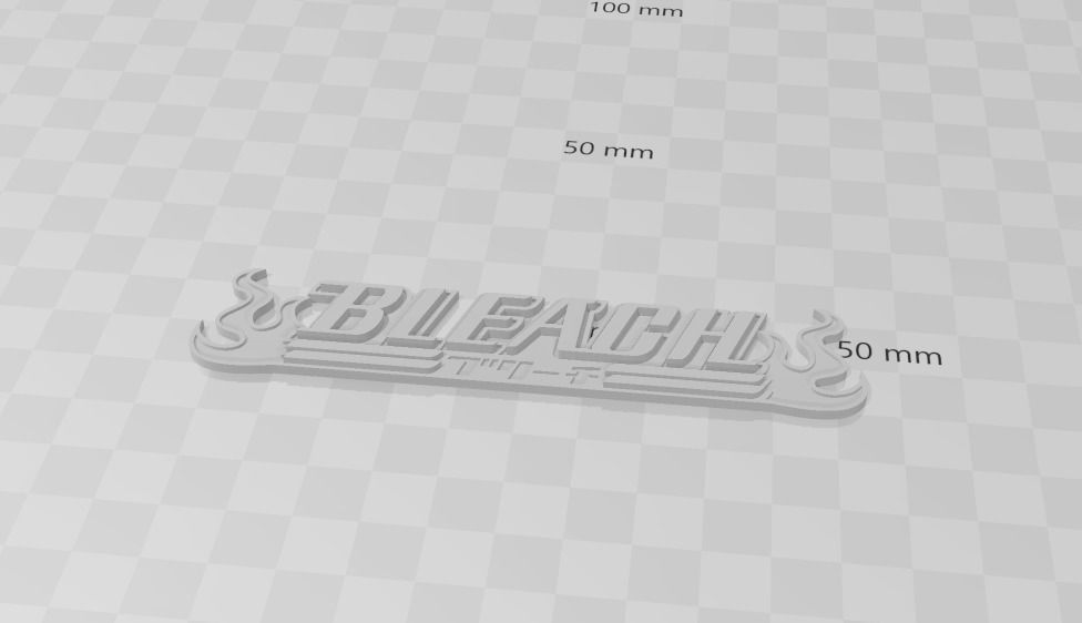 Bleach Logo 3D model 3D printable | CGTrader
