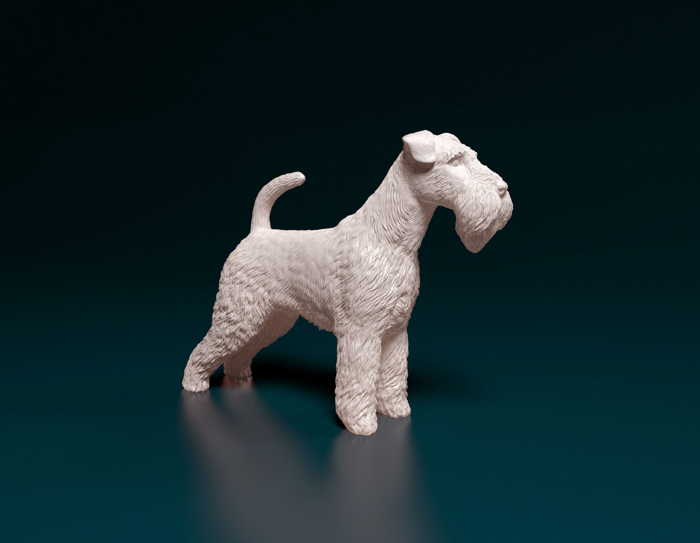 Welsh terrier 3D model 3D printable | CGTrader