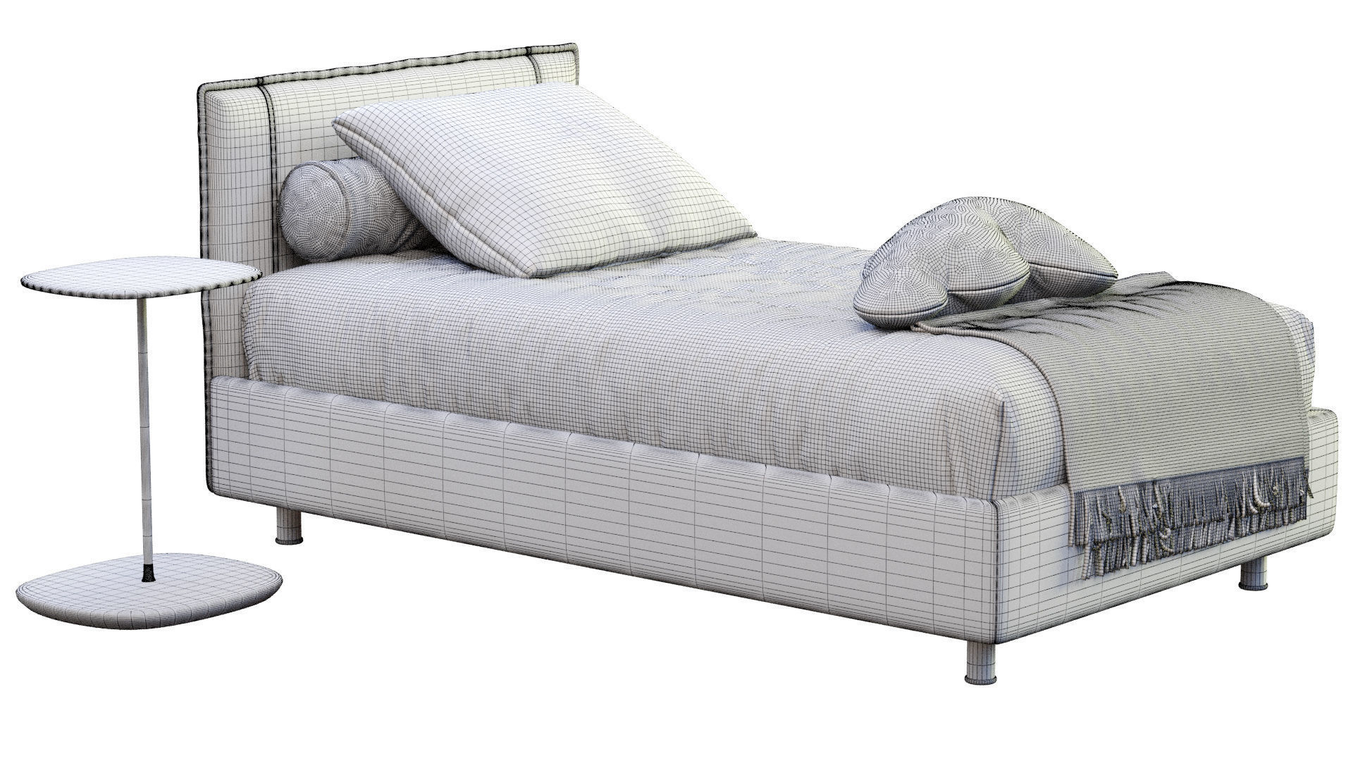 Paco Single Bed By Bonaldo 3D model | CGTrader