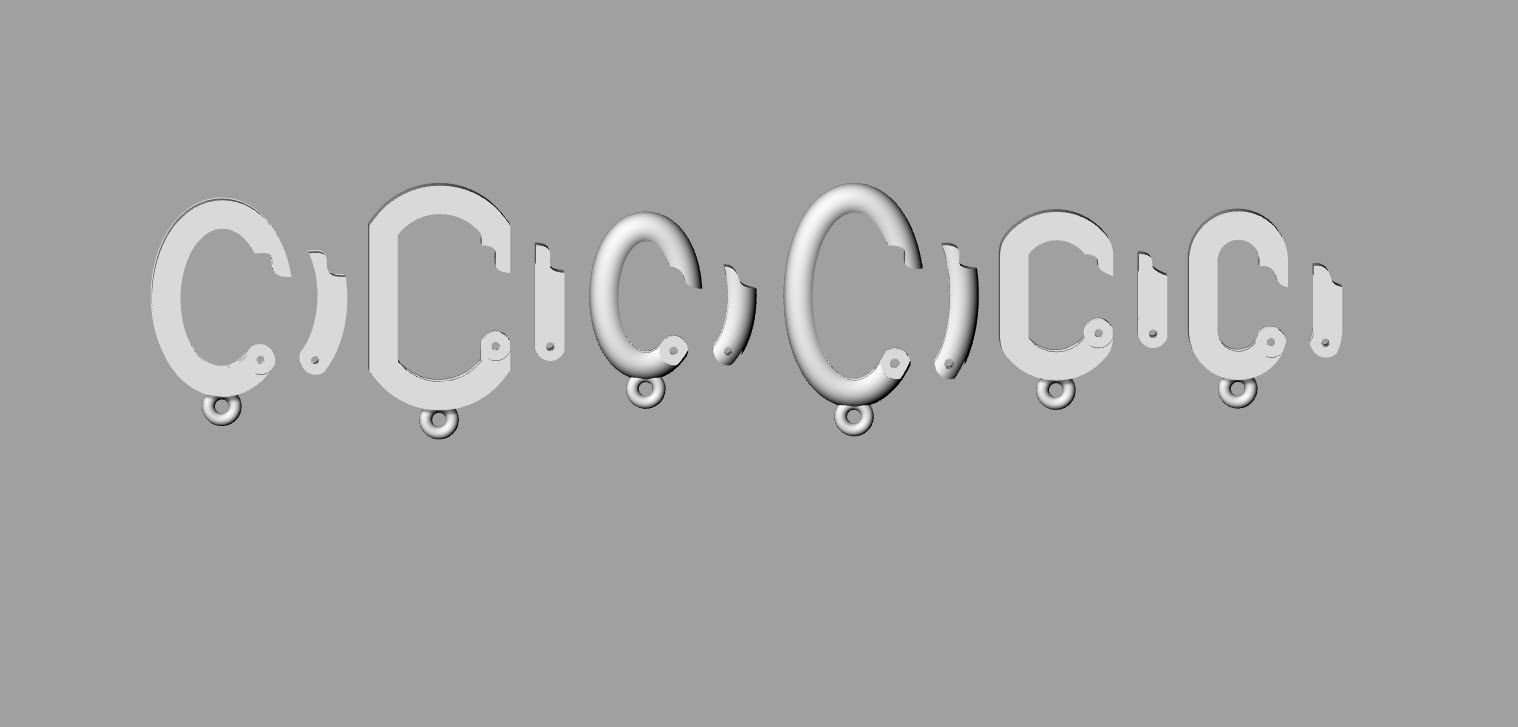 Spring Lock clasp 3D model 3D printable | CGTrader