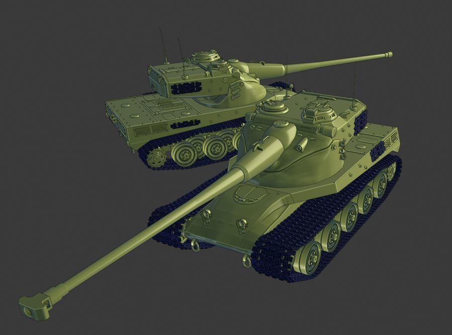 AMX 50B tanks 3D model 3D printable | CGTrader