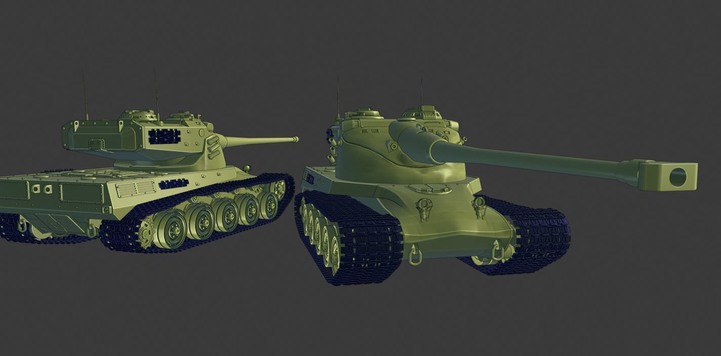 AMX 50B tanks 3D model 3D printable | CGTrader