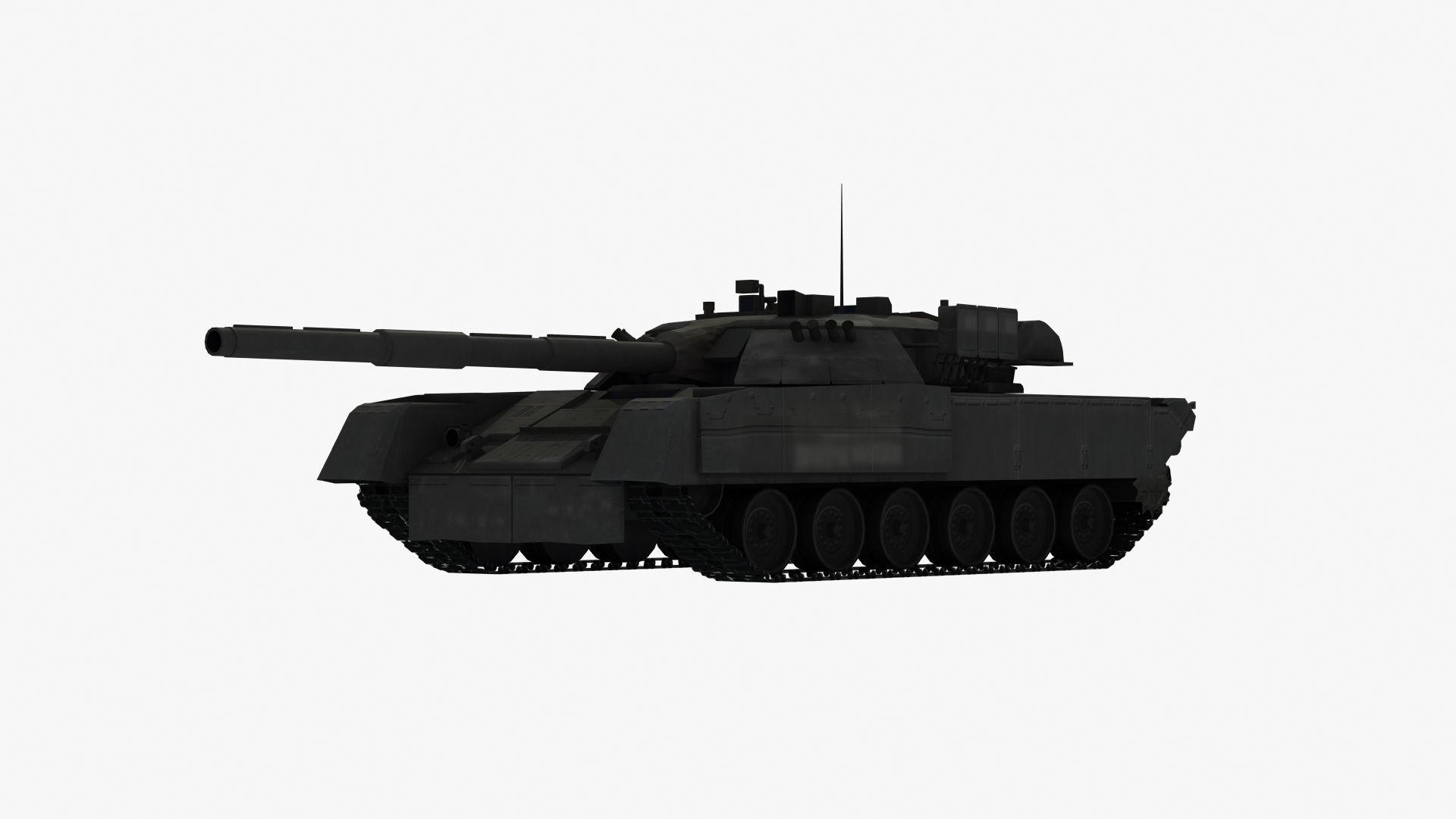 3D model T80 Tank VR / AR / low-poly | CGTrader