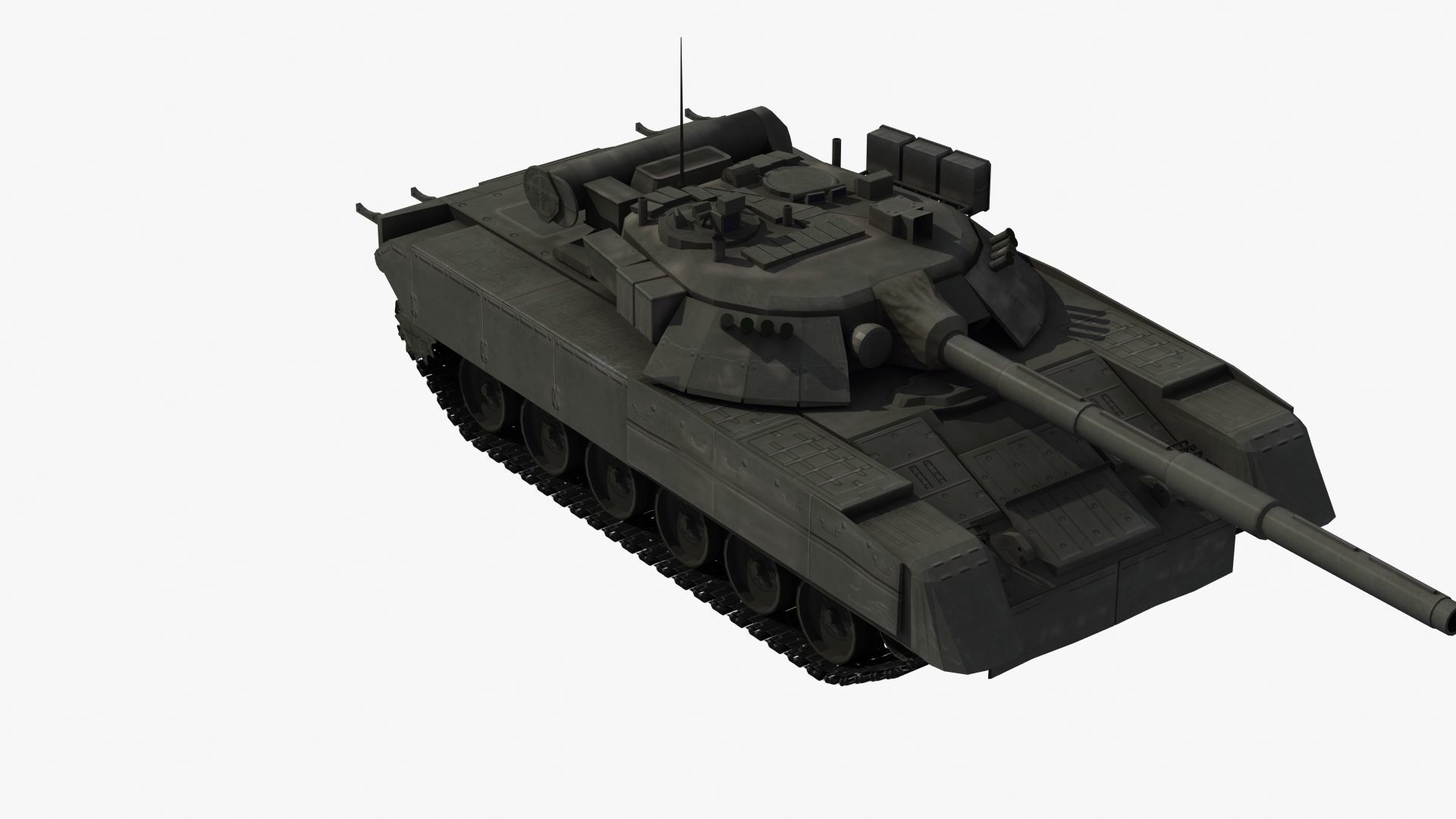 3D model T80 Tank VR / AR / low-poly | CGTrader