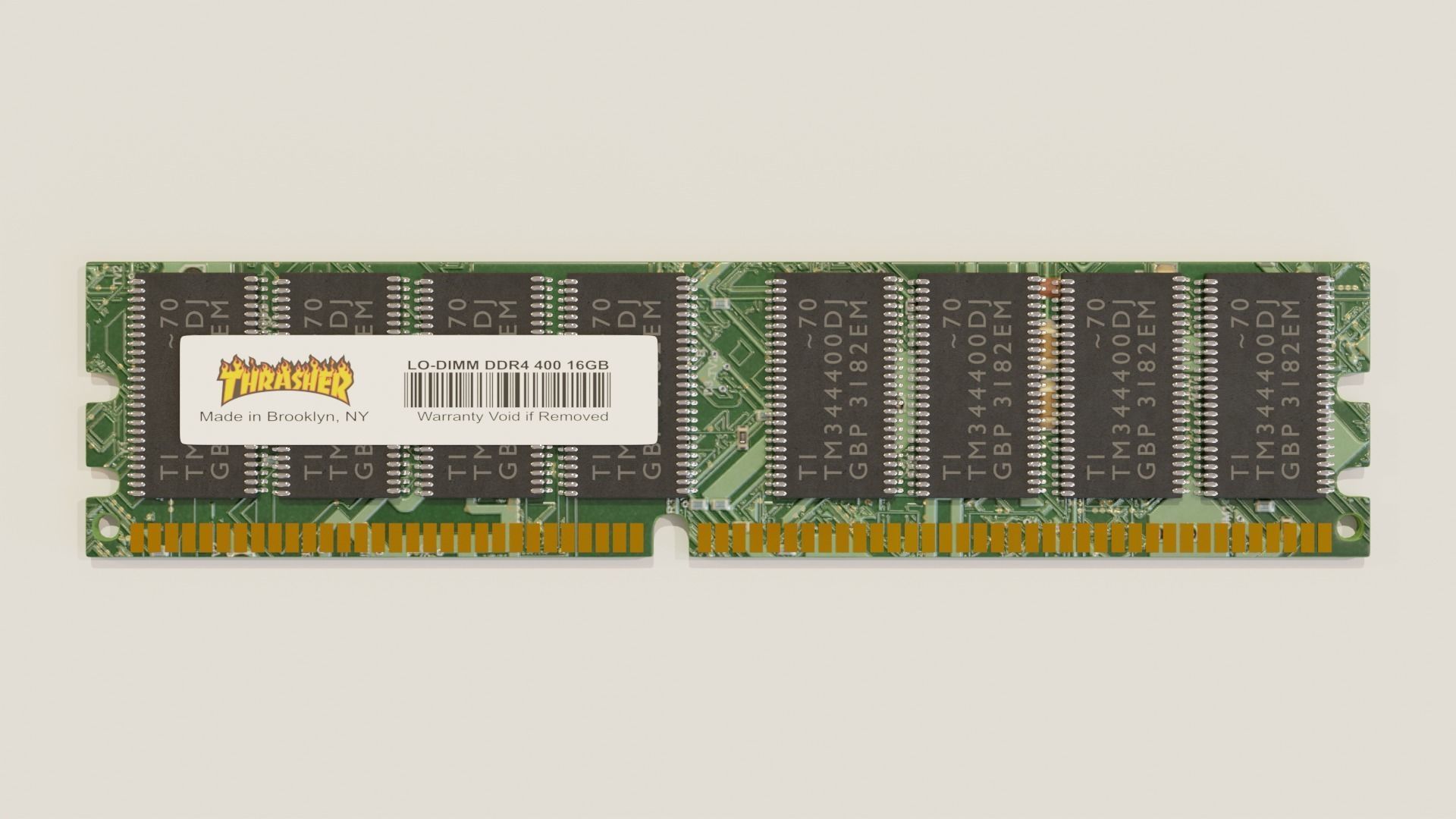 3D model DDR4 RAM DIMM Module VR / AR / low-poly | CGTrader