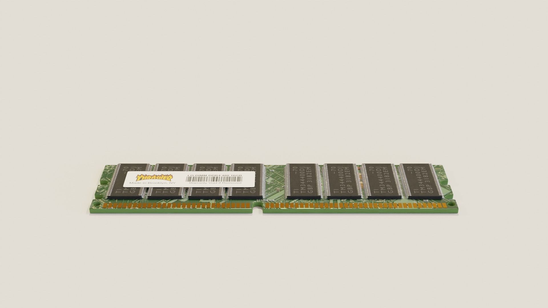 3D model DDR4 RAM DIMM Module VR / AR / low-poly | CGTrader