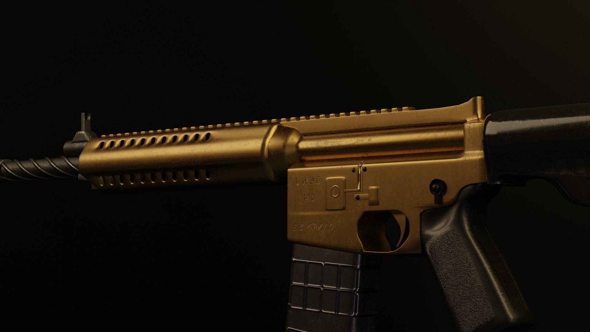 M6 rifle free VR / AR / low-poly 3D model | CGTrader